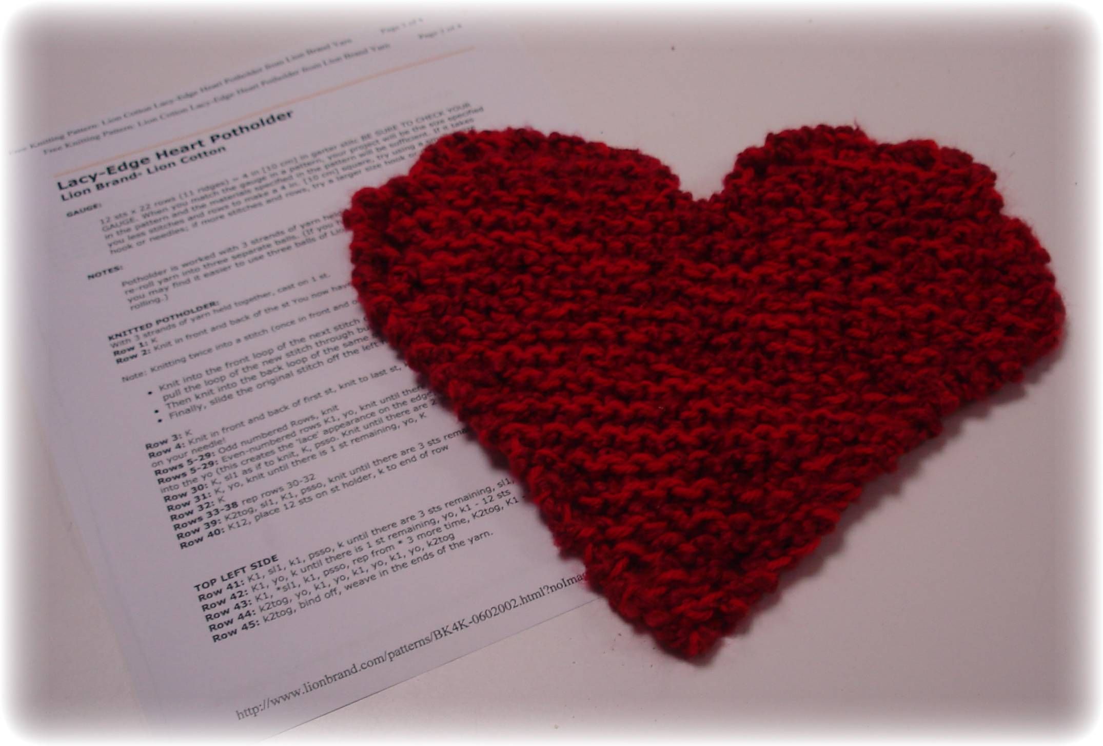 Knit a Heart in 15 Minutes for Valentine's Day - Instructables