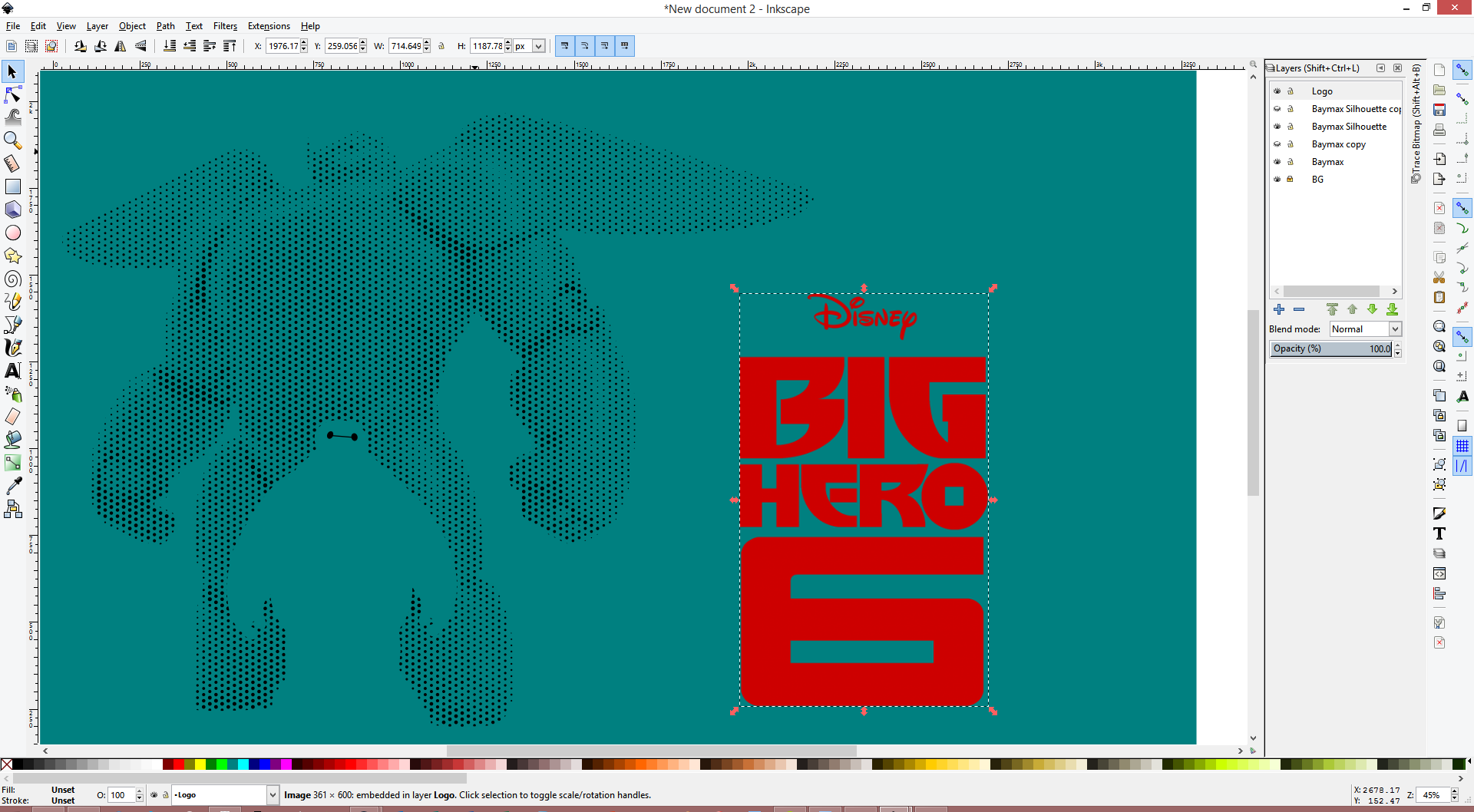 How To: Huge Baymax LED Halftone Wall Art : 13 Steps (with Pictures ...
