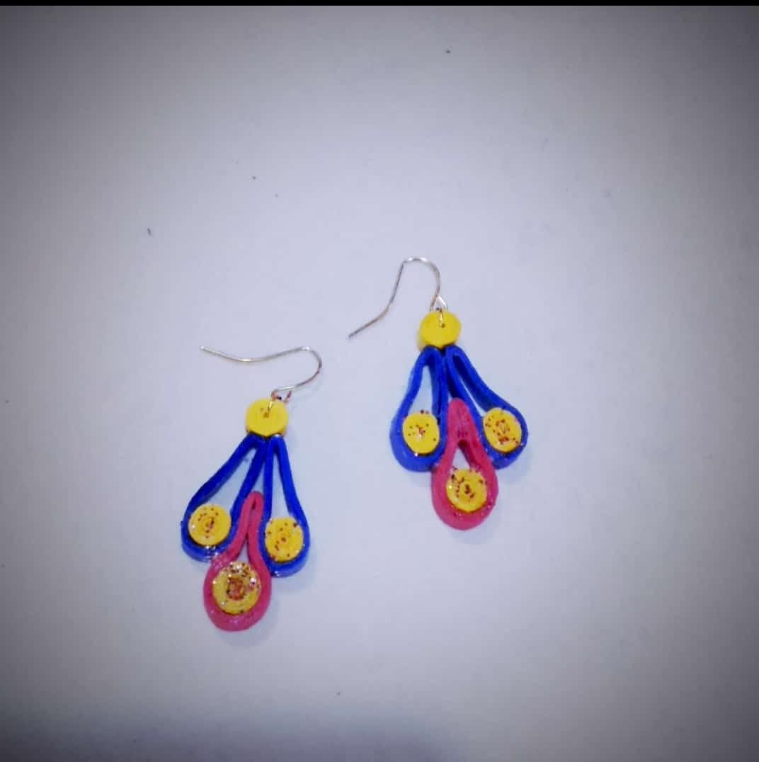 Paper Earrings : 5 Steps - Instructables