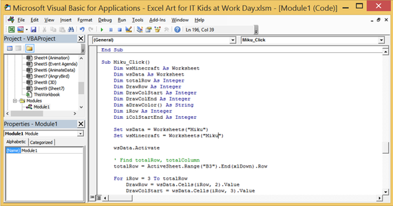 Learn to Code: Pixel Art Drawing With Microsoft Excel : 13 Steps ...