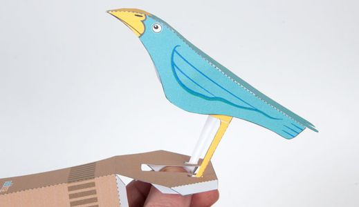 Paper Bird. Pendulum Powered Paper Project : 15 Steps (with Pictures ...