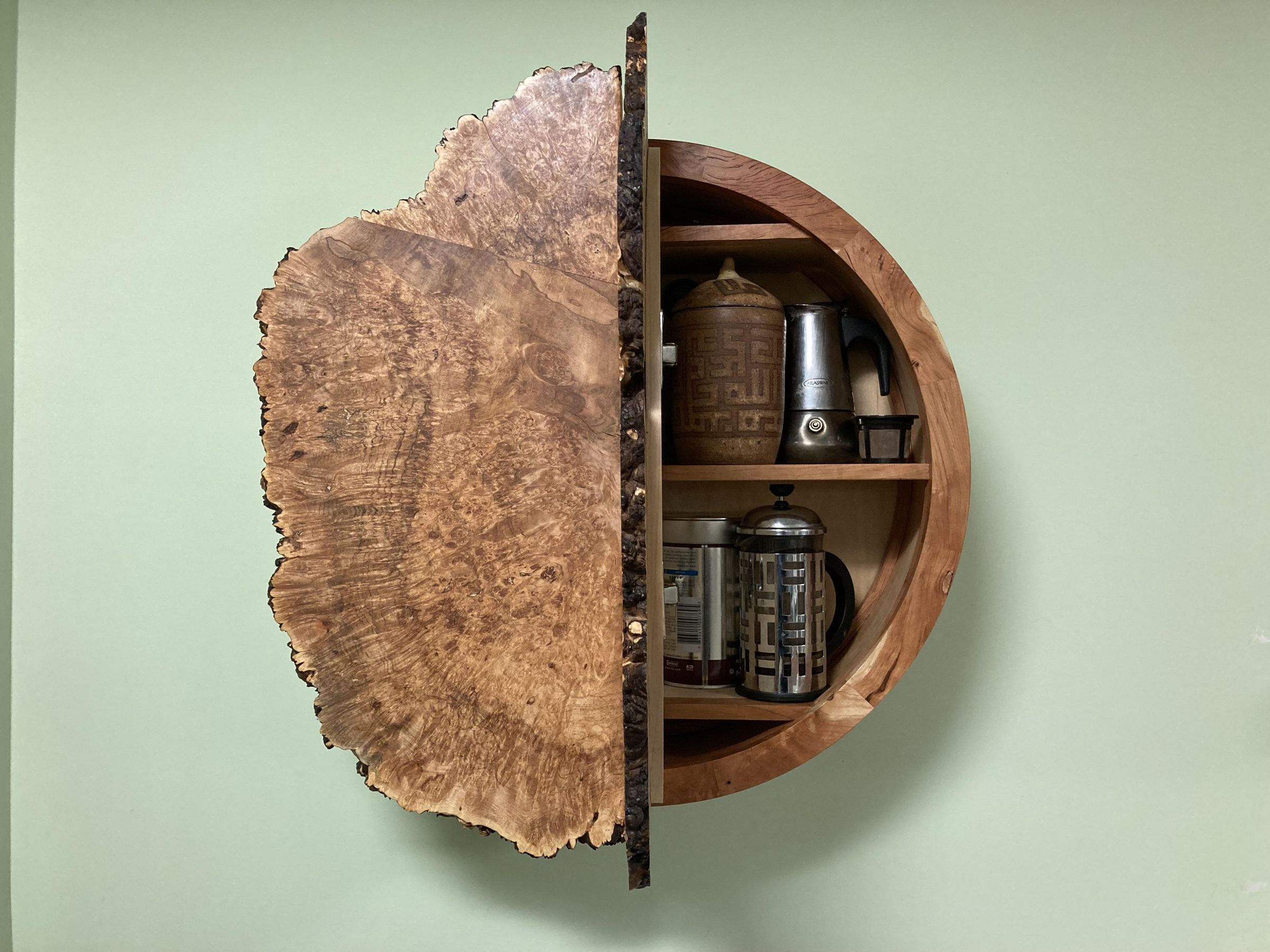 Round Cabinet With Burl Doors : 10 Steps (with Pictures) - Instructables