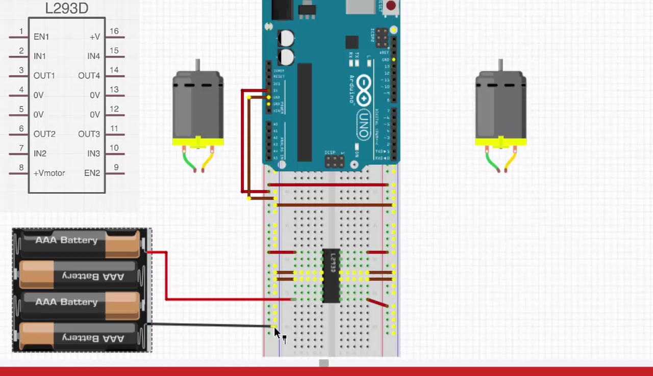 Arduino : How to Control DC Motors With L293D Motor Driver : 5 Steps ...
