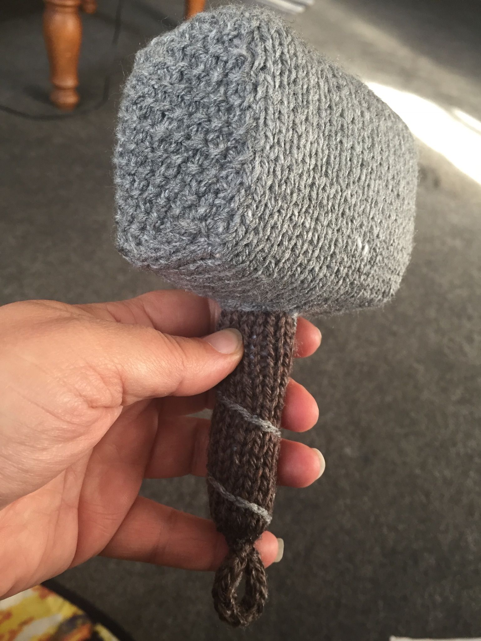 How to Knit Mjölnir - Hammer of Thor : 3 Steps (with Pictures ...