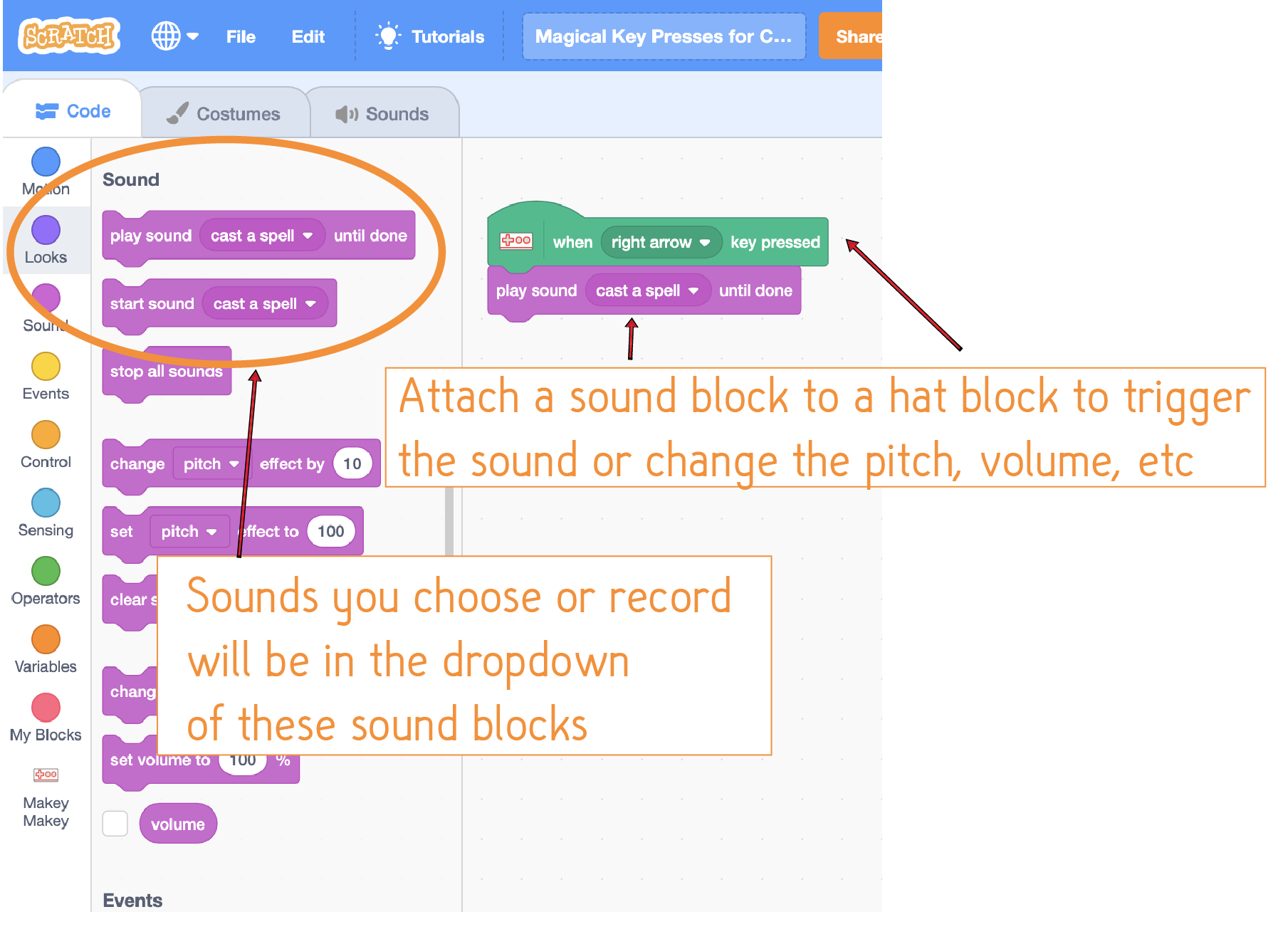 Scratch Month: Coding Makey Makey Key Presses for IPad : 4 Steps (with ...