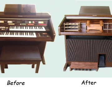 Converting a Dead Organ to Writing Desk - Furniture Upcycle : 10 Steps ...