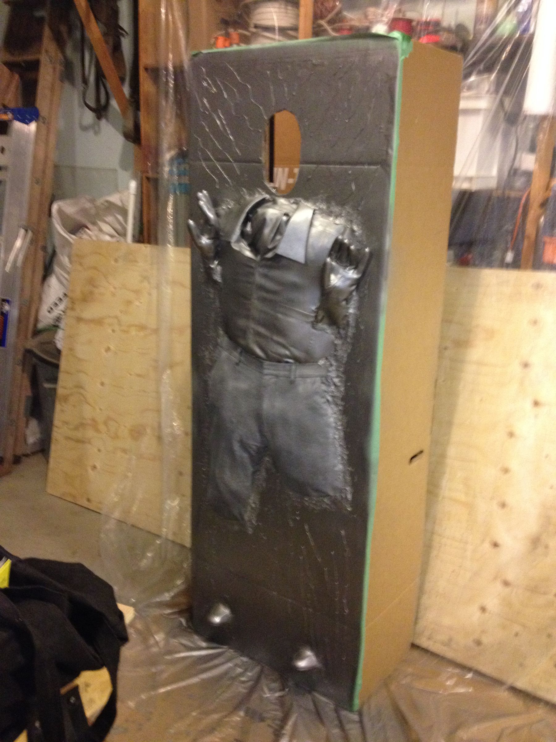 Han Solo Frozen in Carbonite Costume : 9 Steps (with Pictures ...