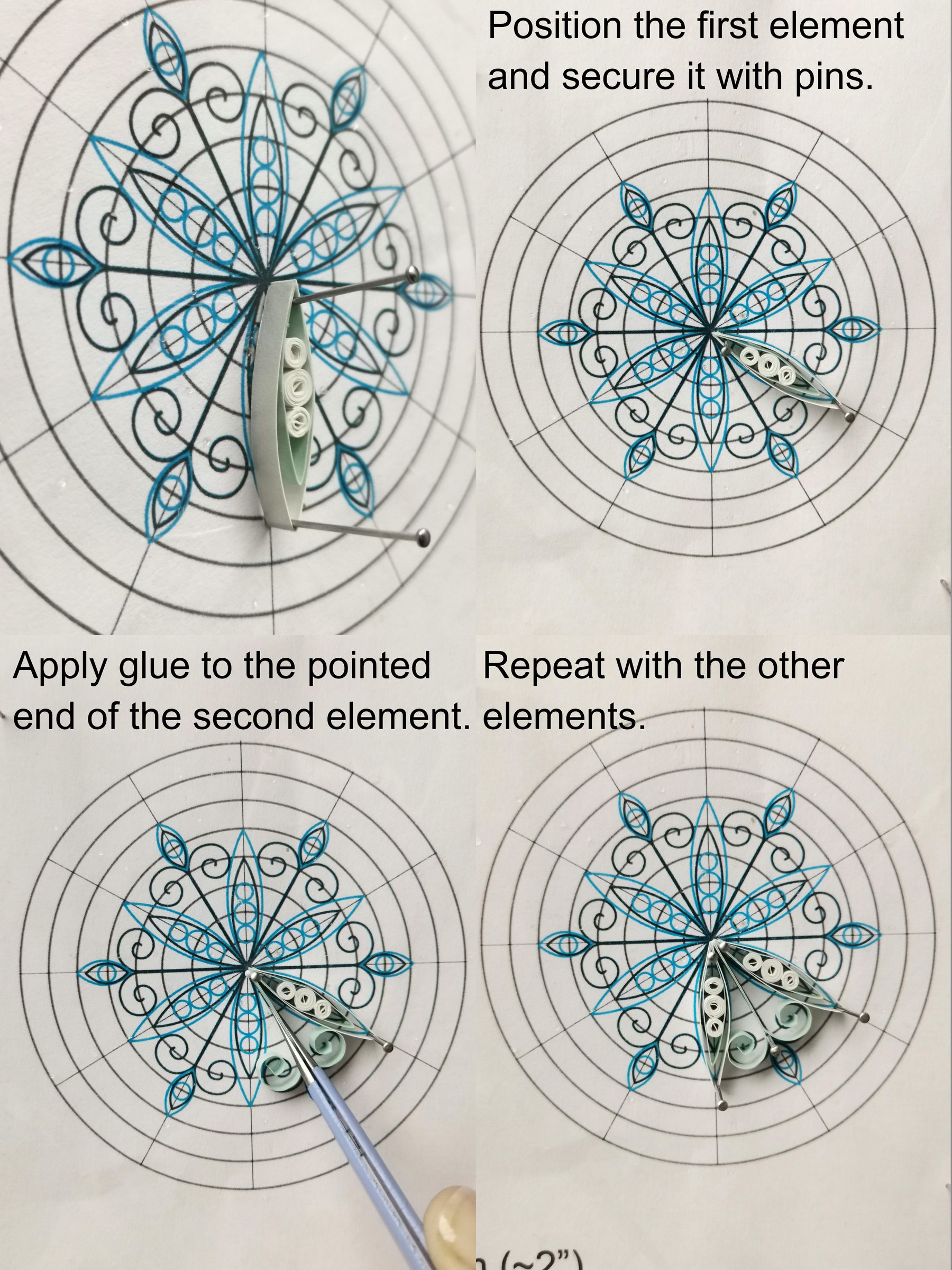Easy Quilling Snowflake Christmas Ornament : 9 Steps (with Pictures ...