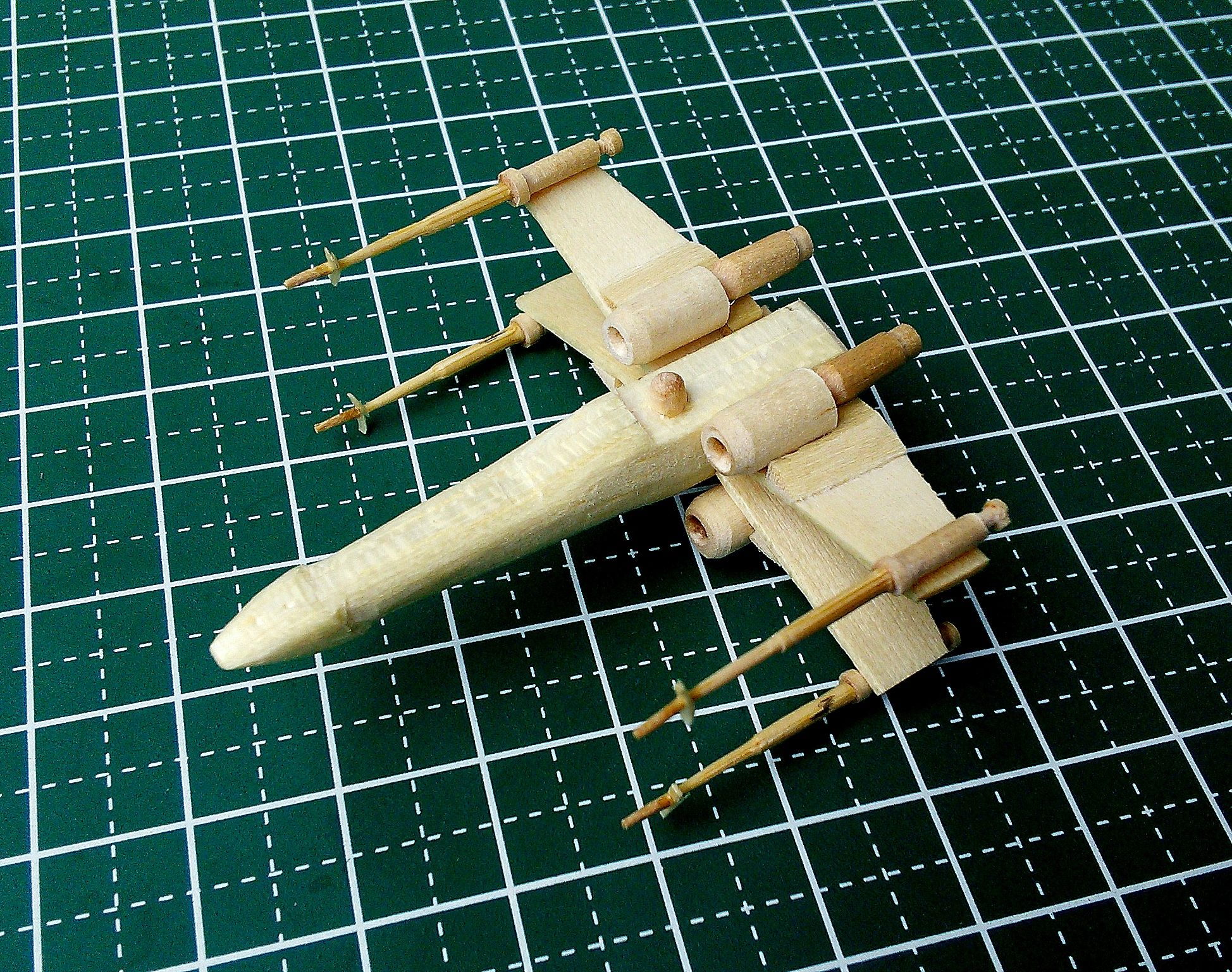 Mini X-Wing Popsicle Stick Model : 5 Steps (with Pictures) - Instructables