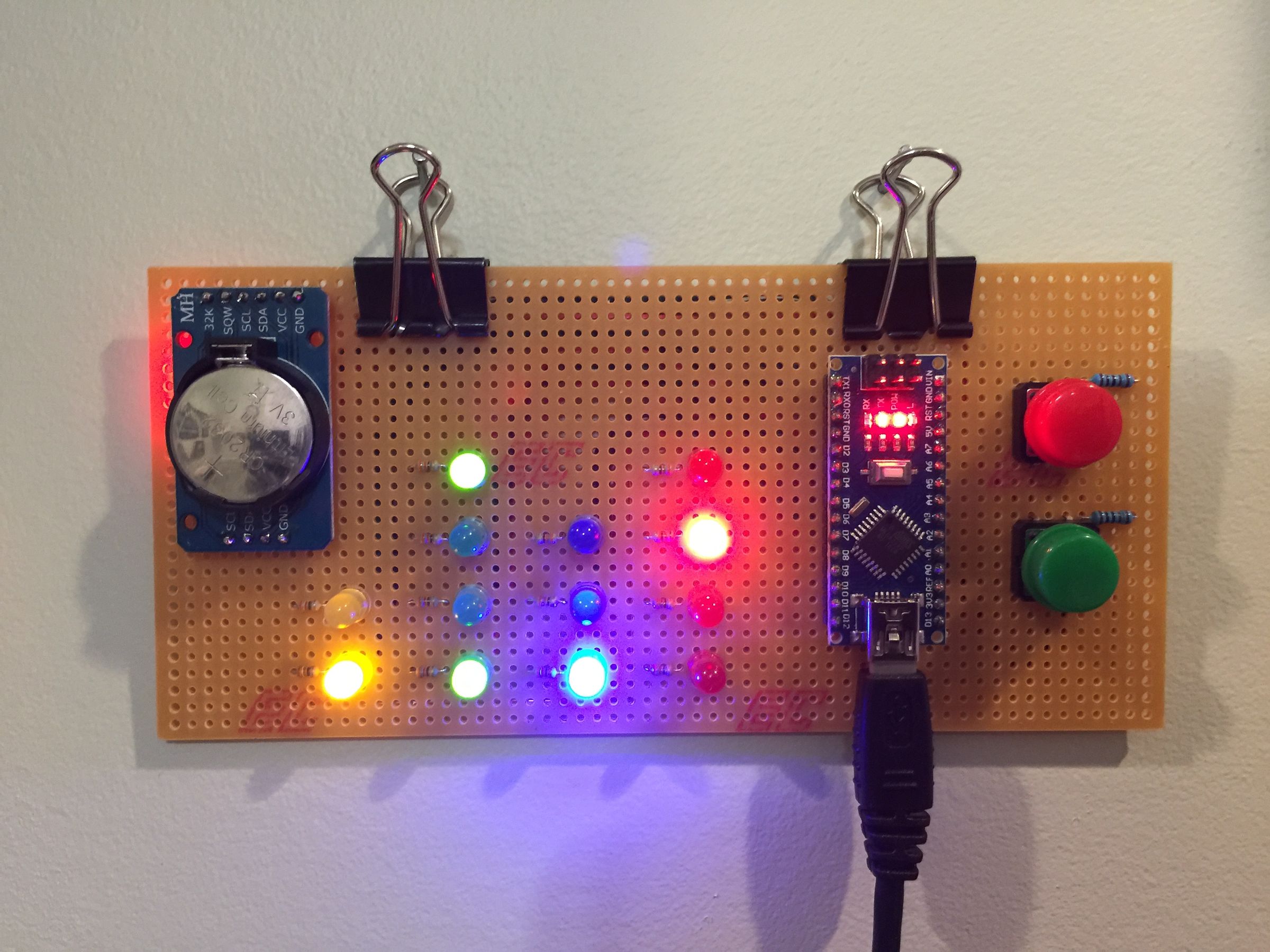 Arduino Binary Clock : 10 Steps (with Pictures) - Instructables