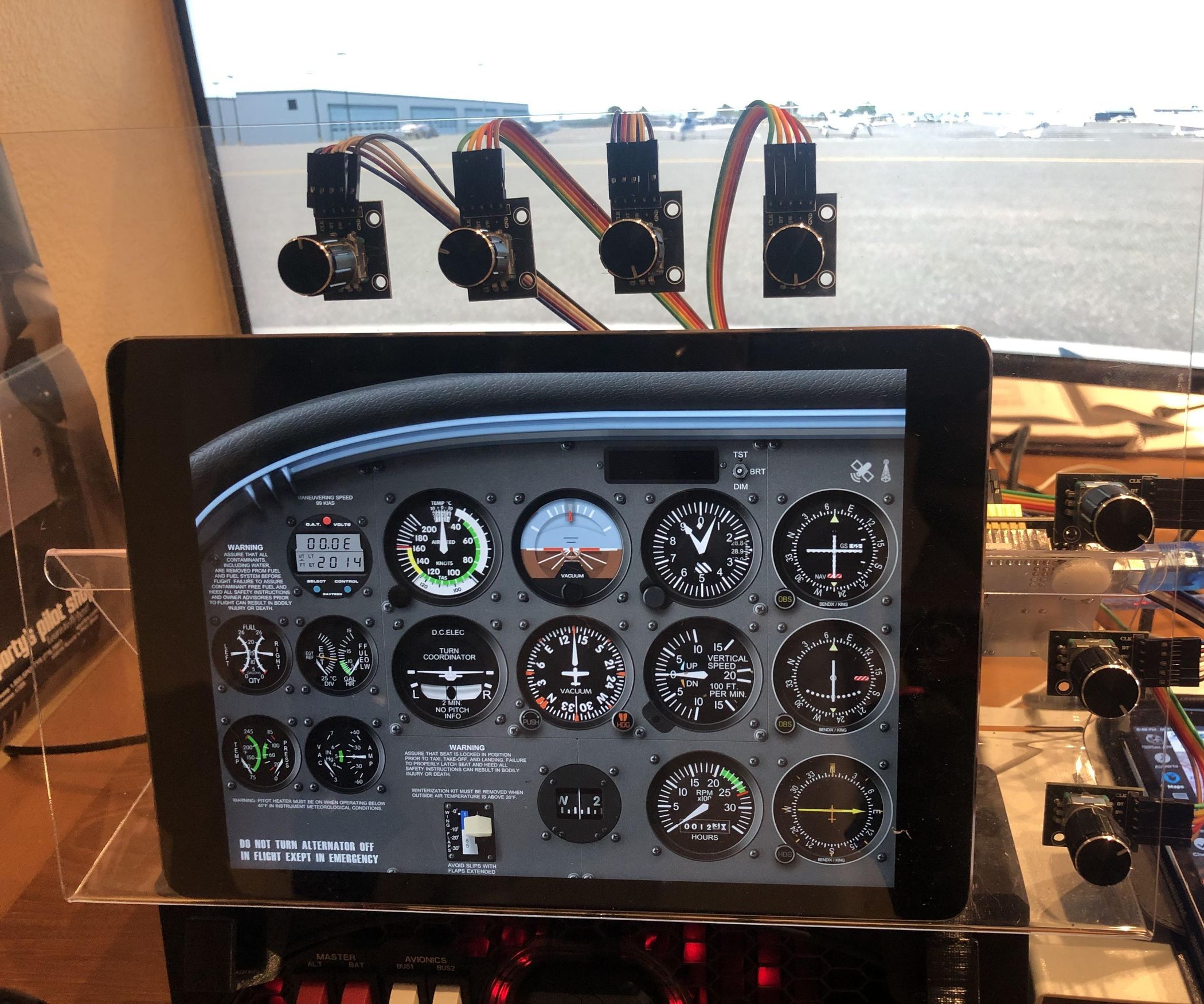 Acrylic Tablet Stand for Flight Sim With Real Knobs : 4 Steps ...