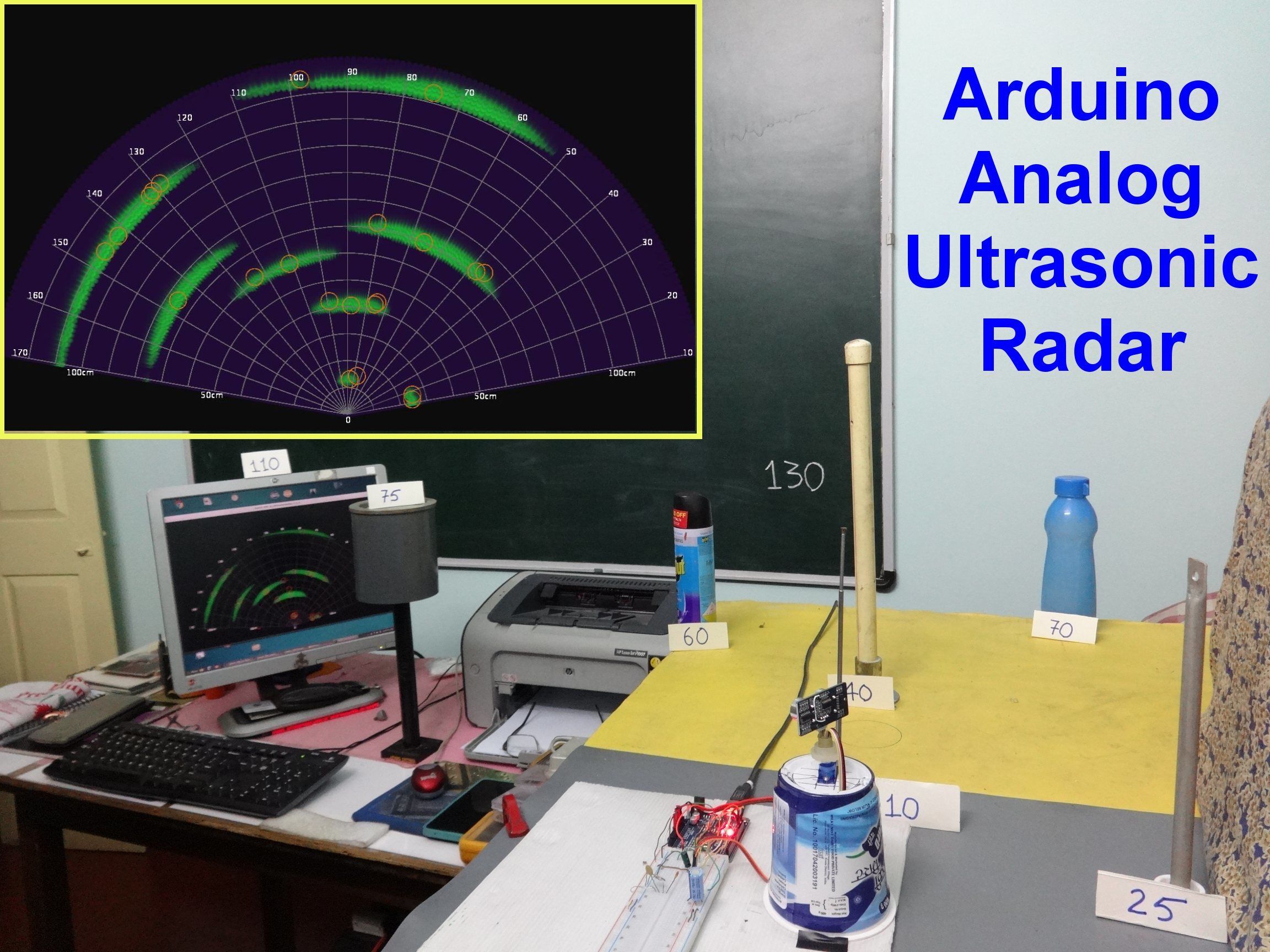 Arduino Analog Ultrasonic Radar : 3 Steps - Instructables