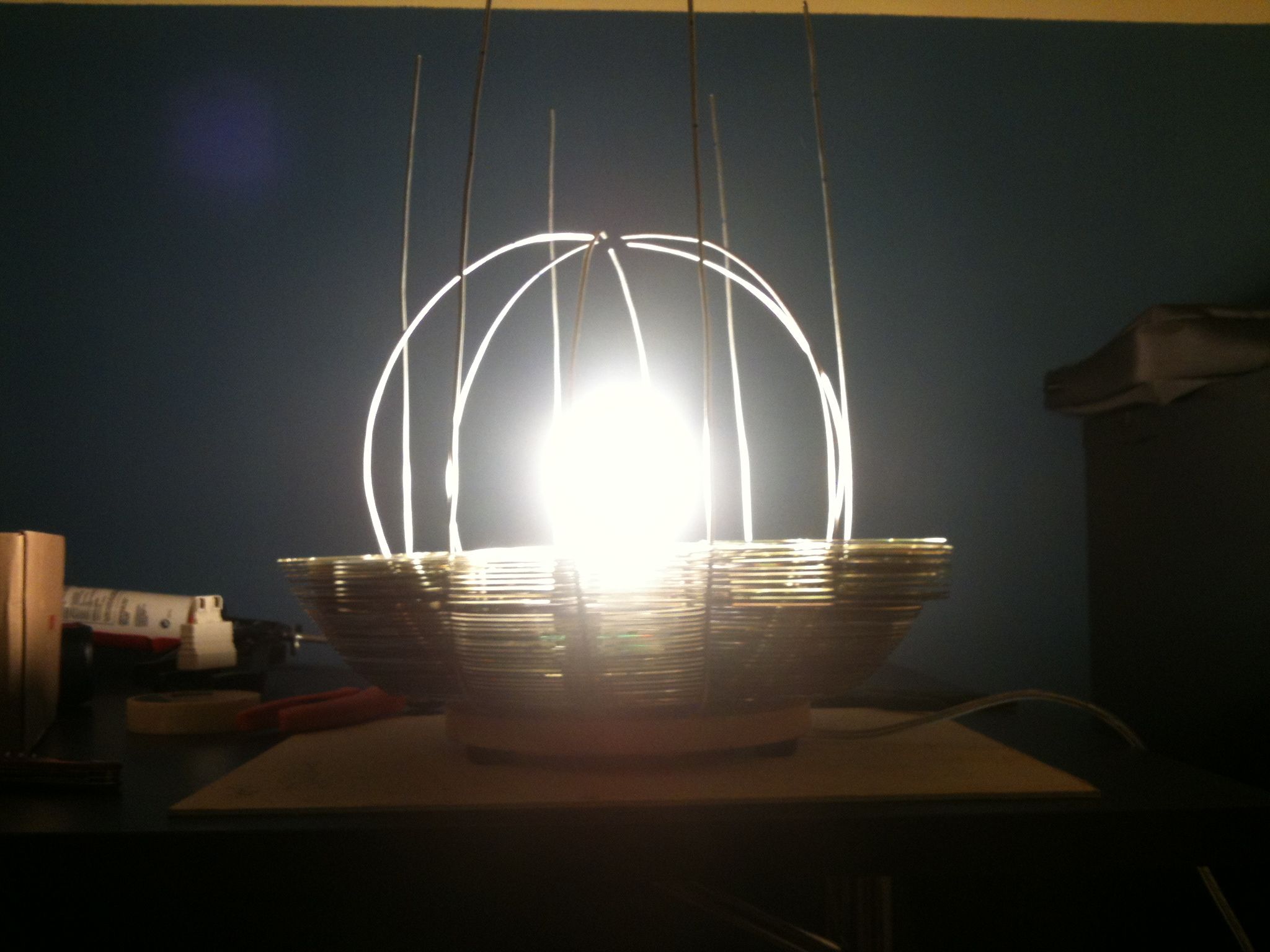 Recycled CDs Lamp : 5 Steps (with Pictures) - Instructables