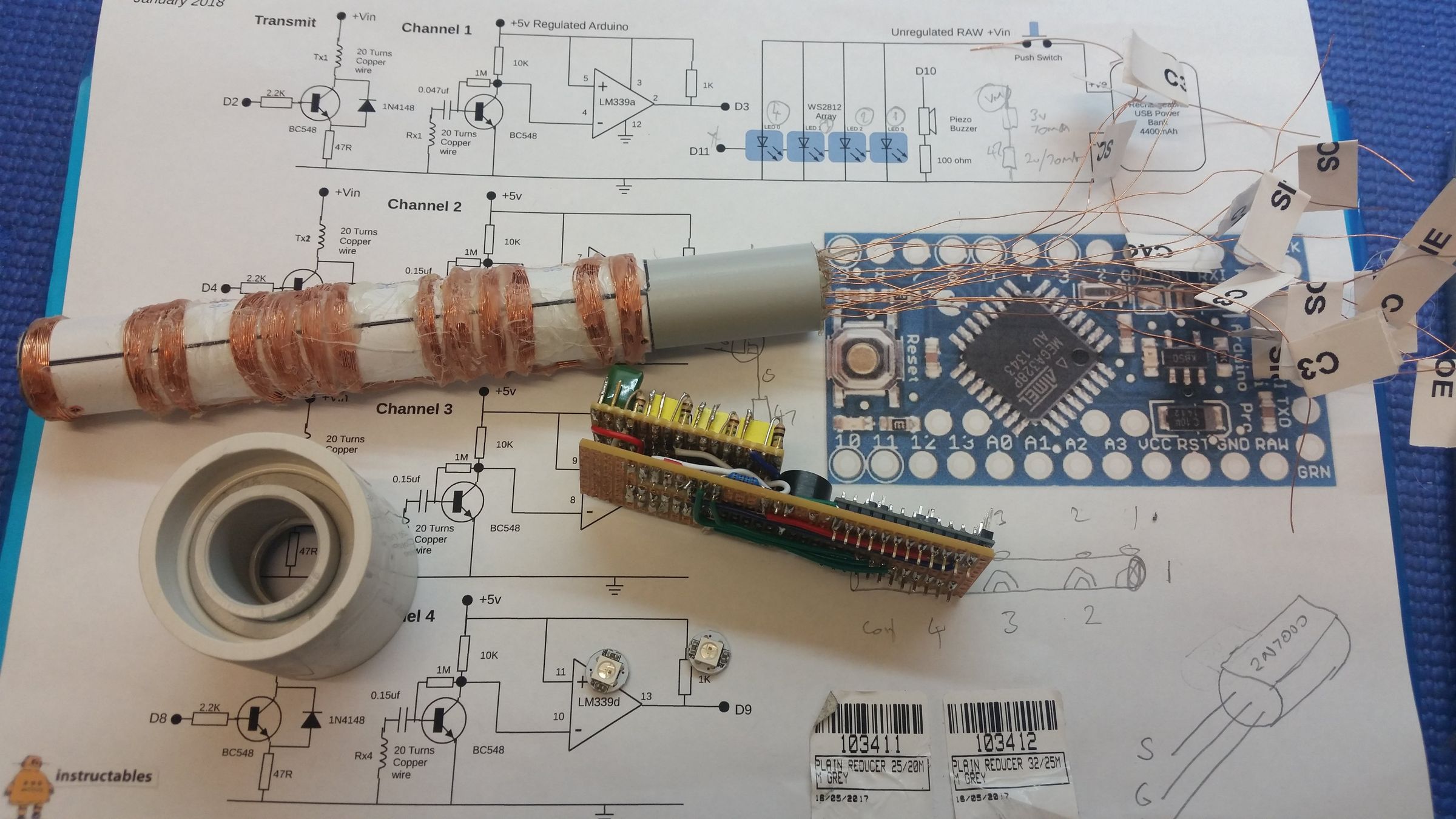 Pin-Pointer Metal Detector - Arduino : 6 Steps (with Pictures ...