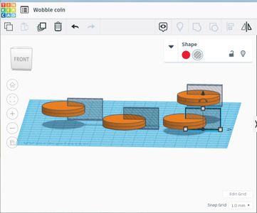 Wobble Coin Using Tinkercad for 3D Printing : 10 Steps (with Pictures ...