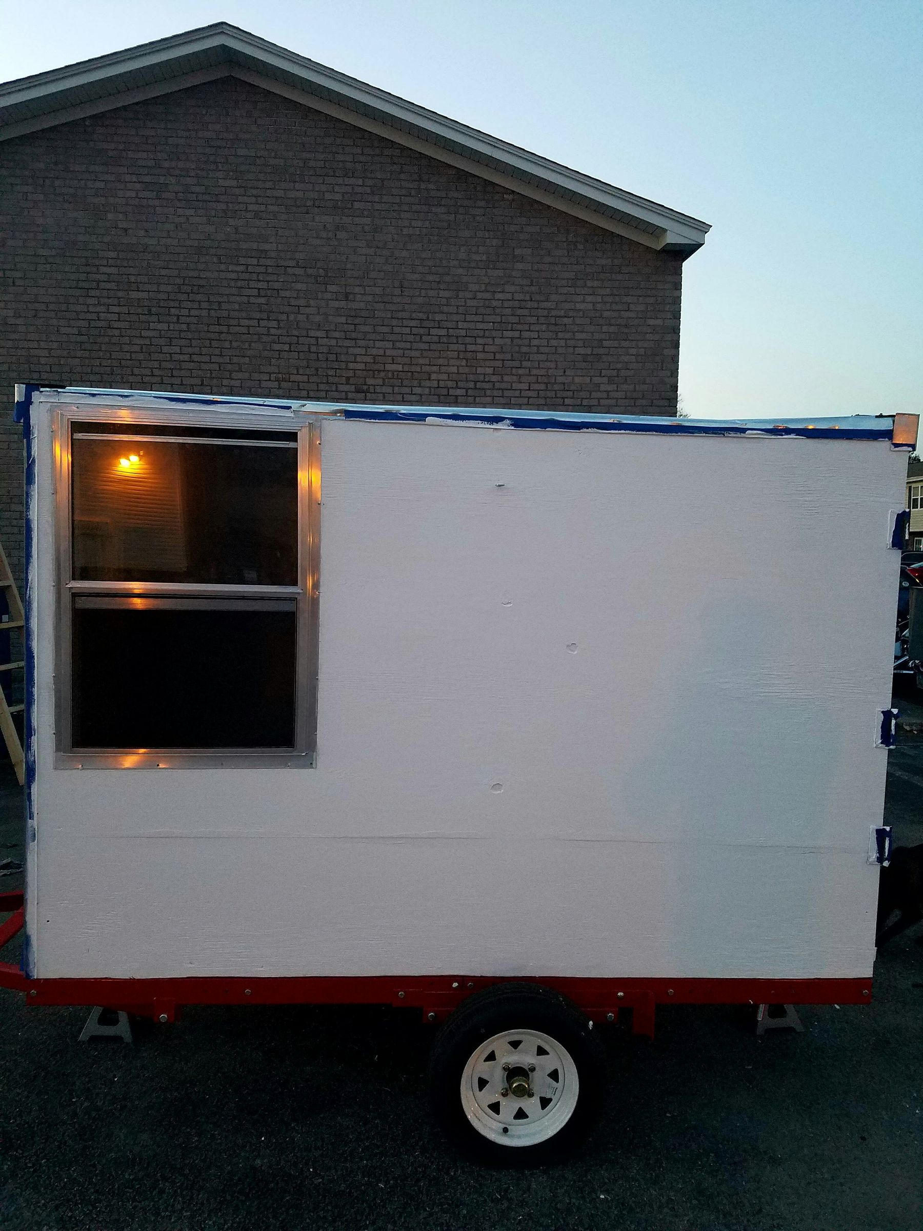 DIY 4X8 Micro-Tiny House Camper on Harbor Freight Trailer : 17 Steps ...