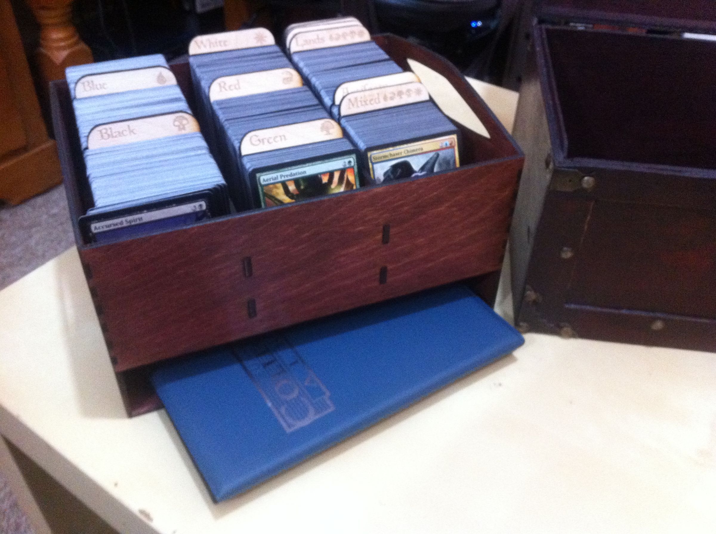 Magic: the Gathering Storage Box With Laser-cut Card Tray & Dividers ...