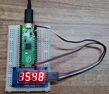 Raspberry Pi Pico -- TM1637 – 4 Digit, 7 Segment Multiplexed Display ...