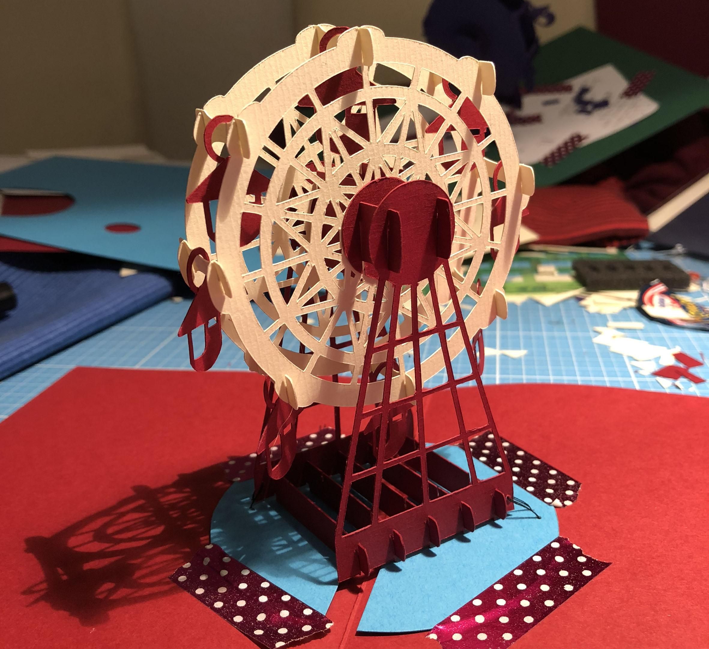 Rotatable Ferris Wheel Pop-Up Card : 9 Steps (with Pictures ...