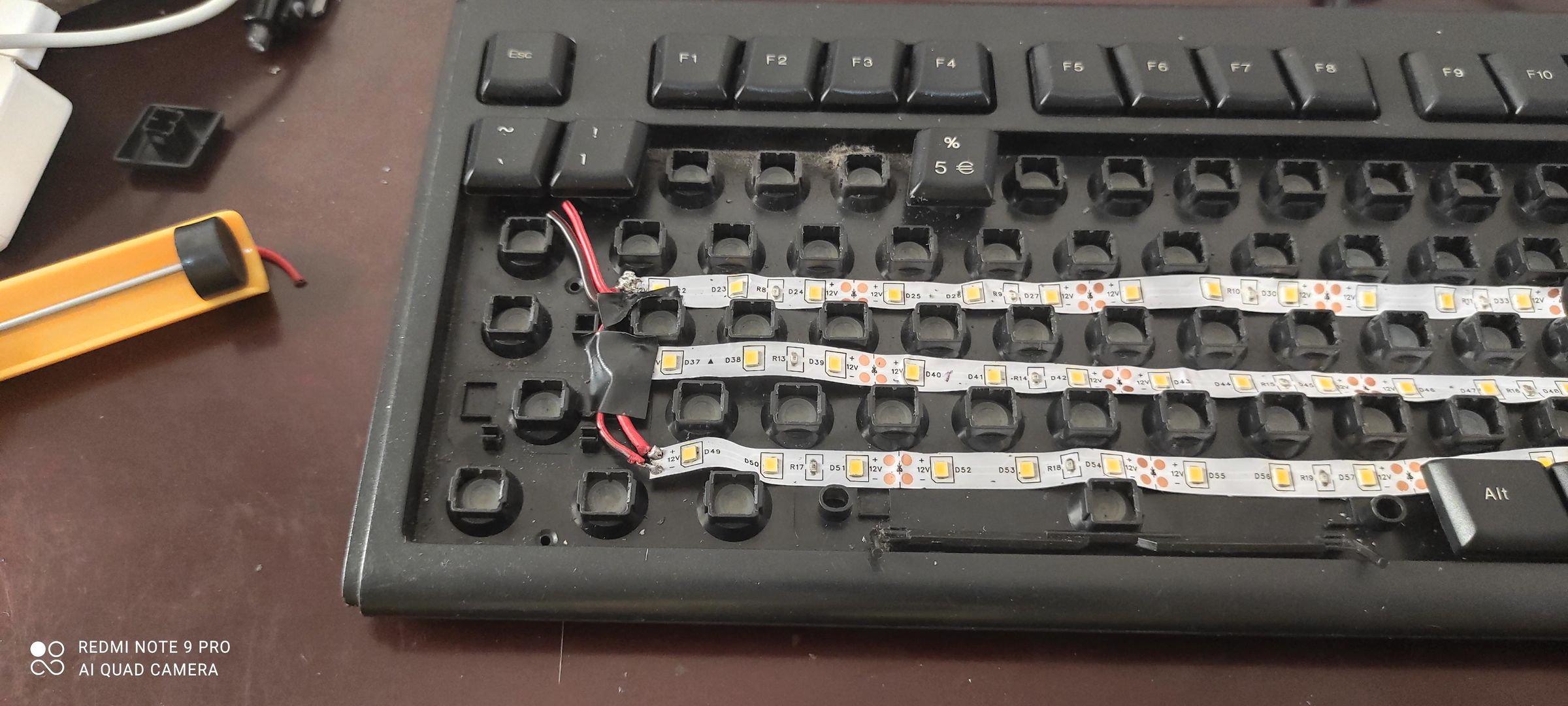 DIY Backlit Keyboard: Convert Non Backlit Keyboard Into a Backlit ...
