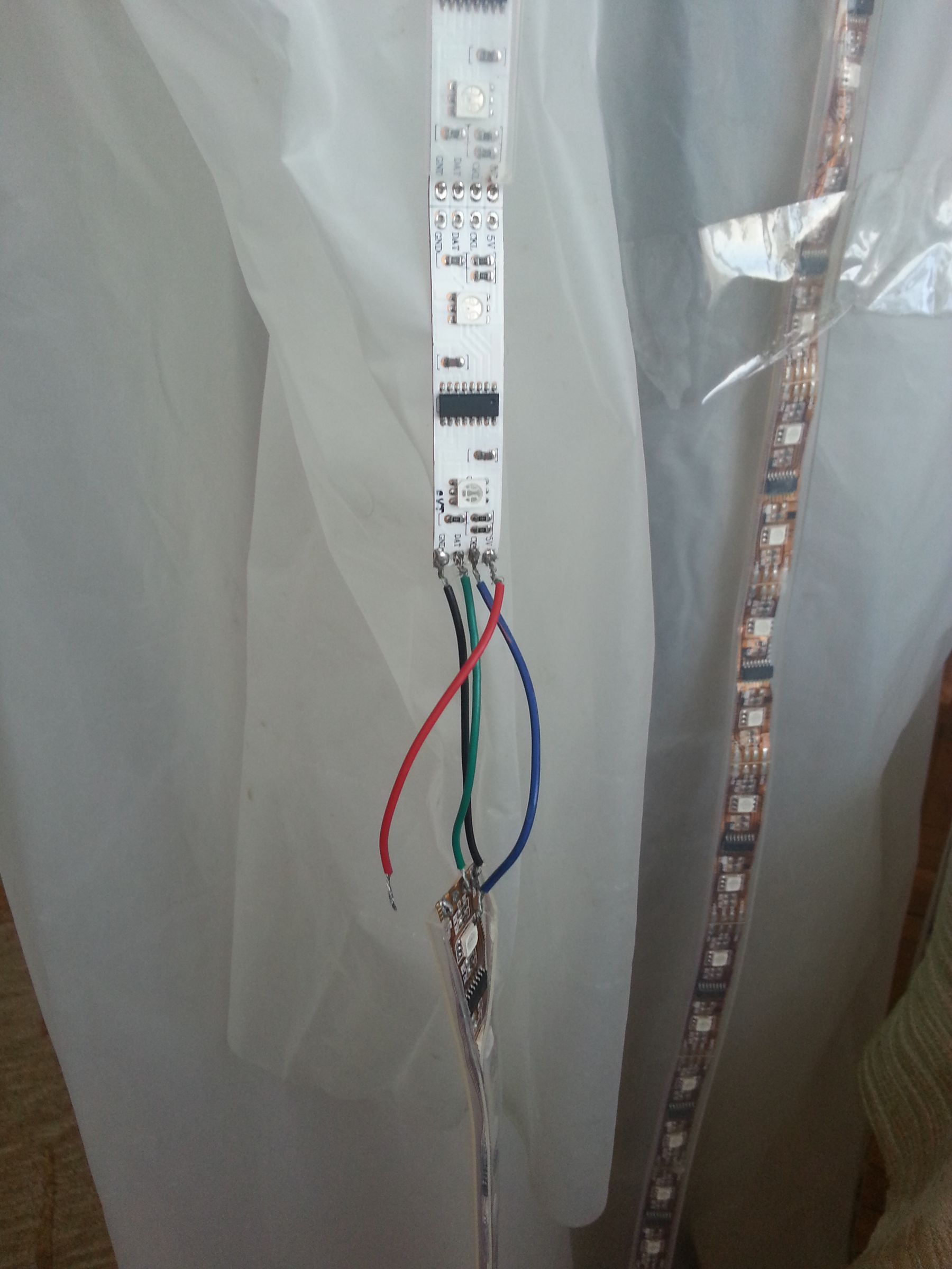 The LED Strip Jellyfish Costume With Arduino & LPD8806 Led Strips : 6 ...