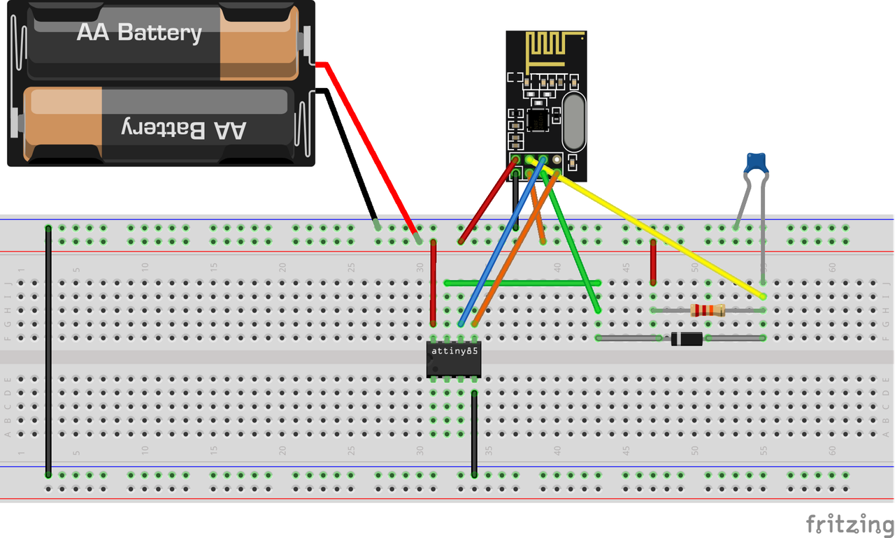 NRF24L01+ With ATtiny85 3 Pins : 4 Steps - Instructables