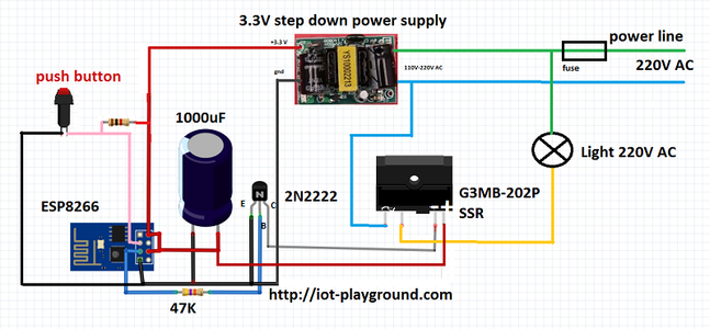 ESP8266 - $5 Internet Connected Switch : 4 Steps (with Pictures ...