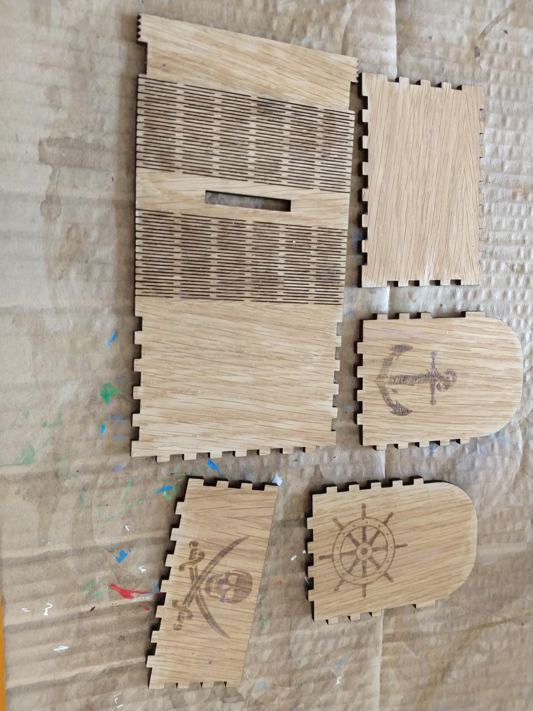 Laser Cut Treasure Chest Money Box : 9 Steps (with Pictures ...