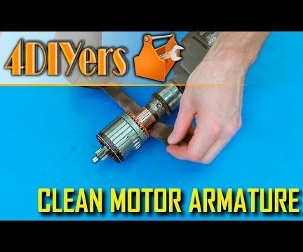 how to clean the commutator of an armature DIY Project - Step-by-Step ...