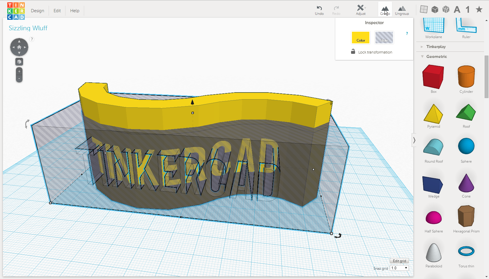 Tinkercad: Easy to Create Curve Text : 6 Steps (with Pictures ...