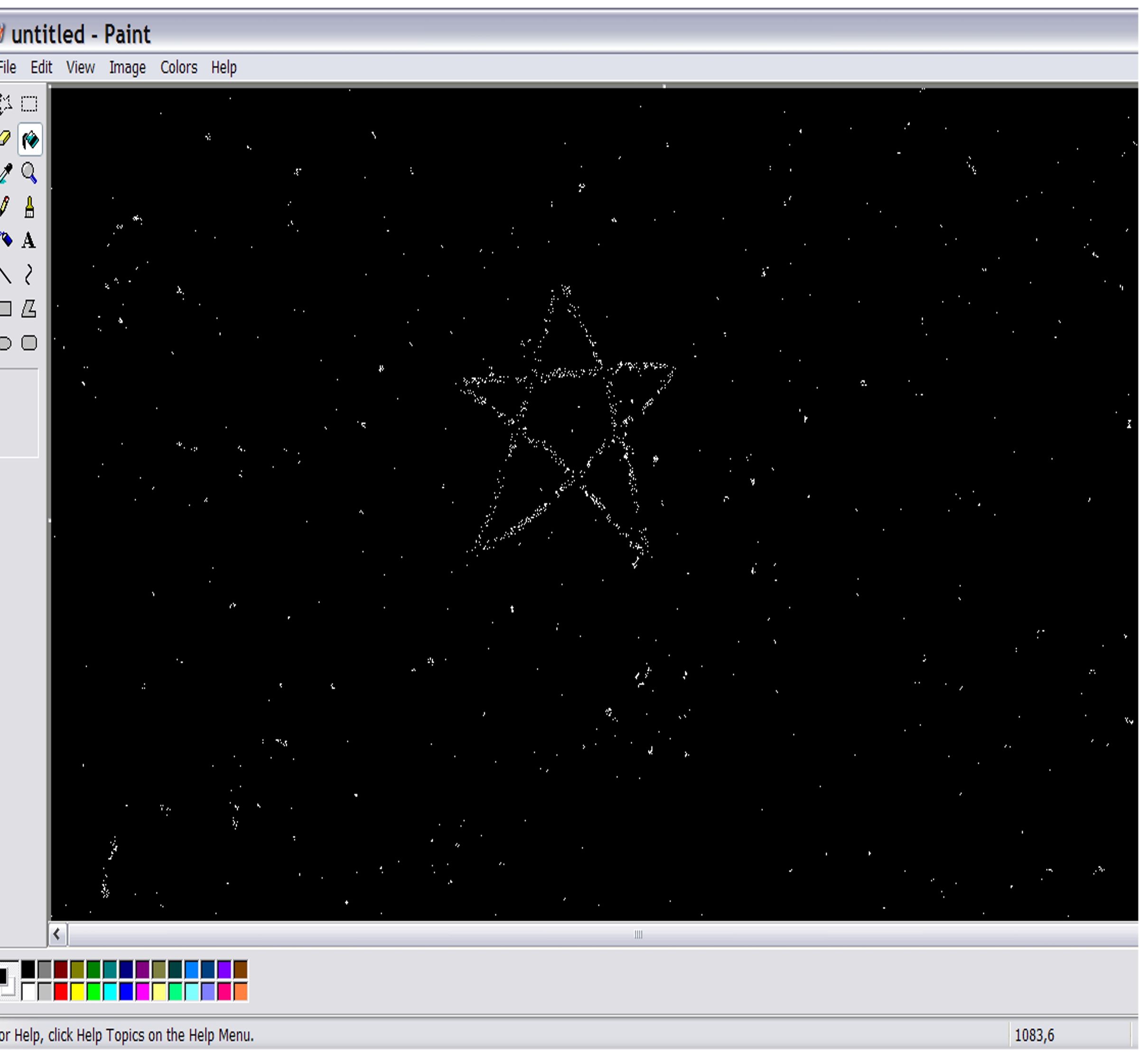 How to Create a Starry Night Sky Using Only MS Paint : 5 Steps ...