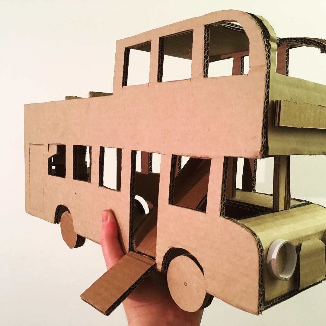 Cardboard Box Bus - for a Toy Ride : 16 Steps (with Pictures ...