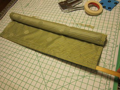 How to Make a Fabric Roller Shade Using Repurposed Materials : 8 Steps ...