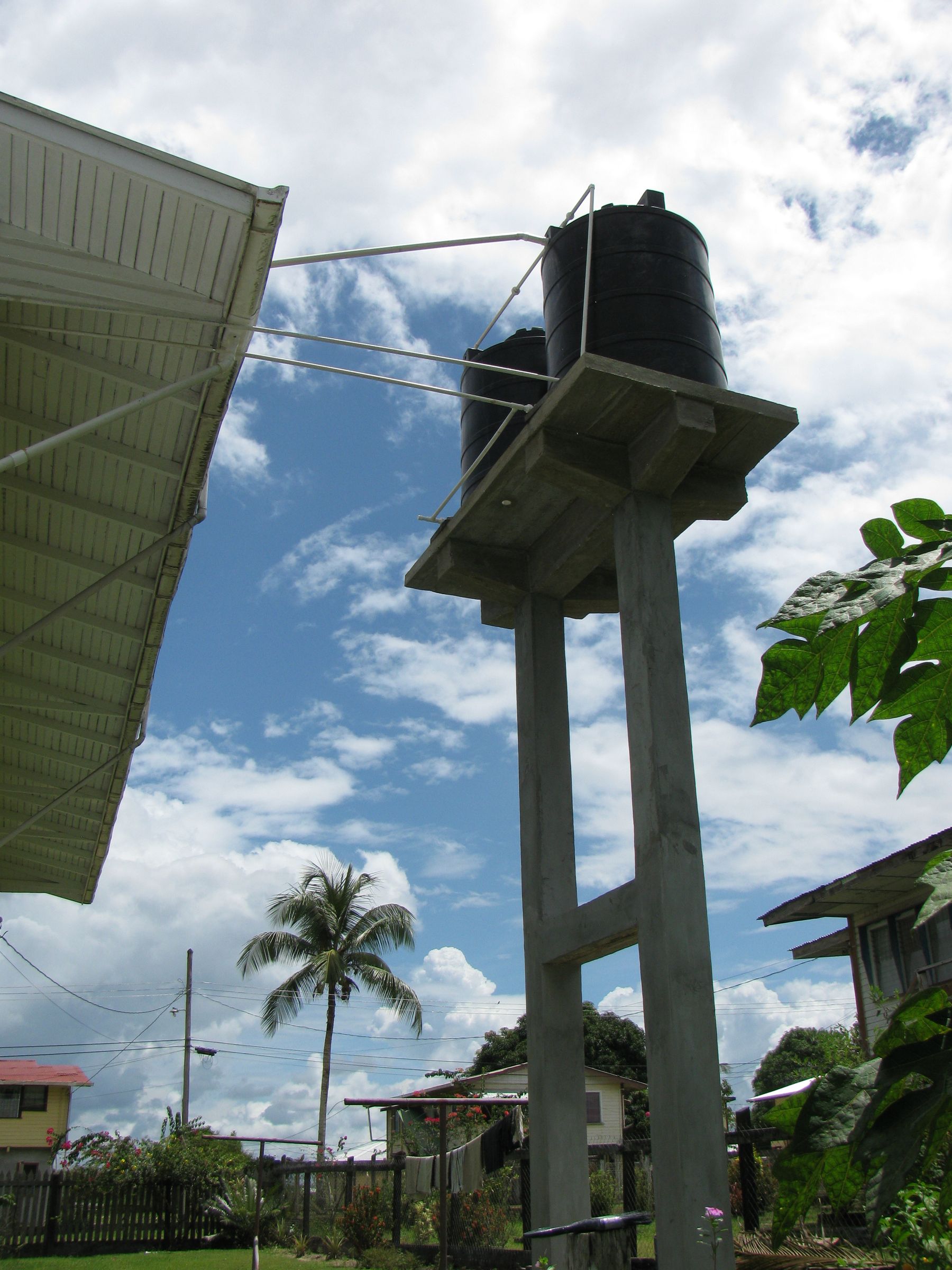Cinder Block Water Tower