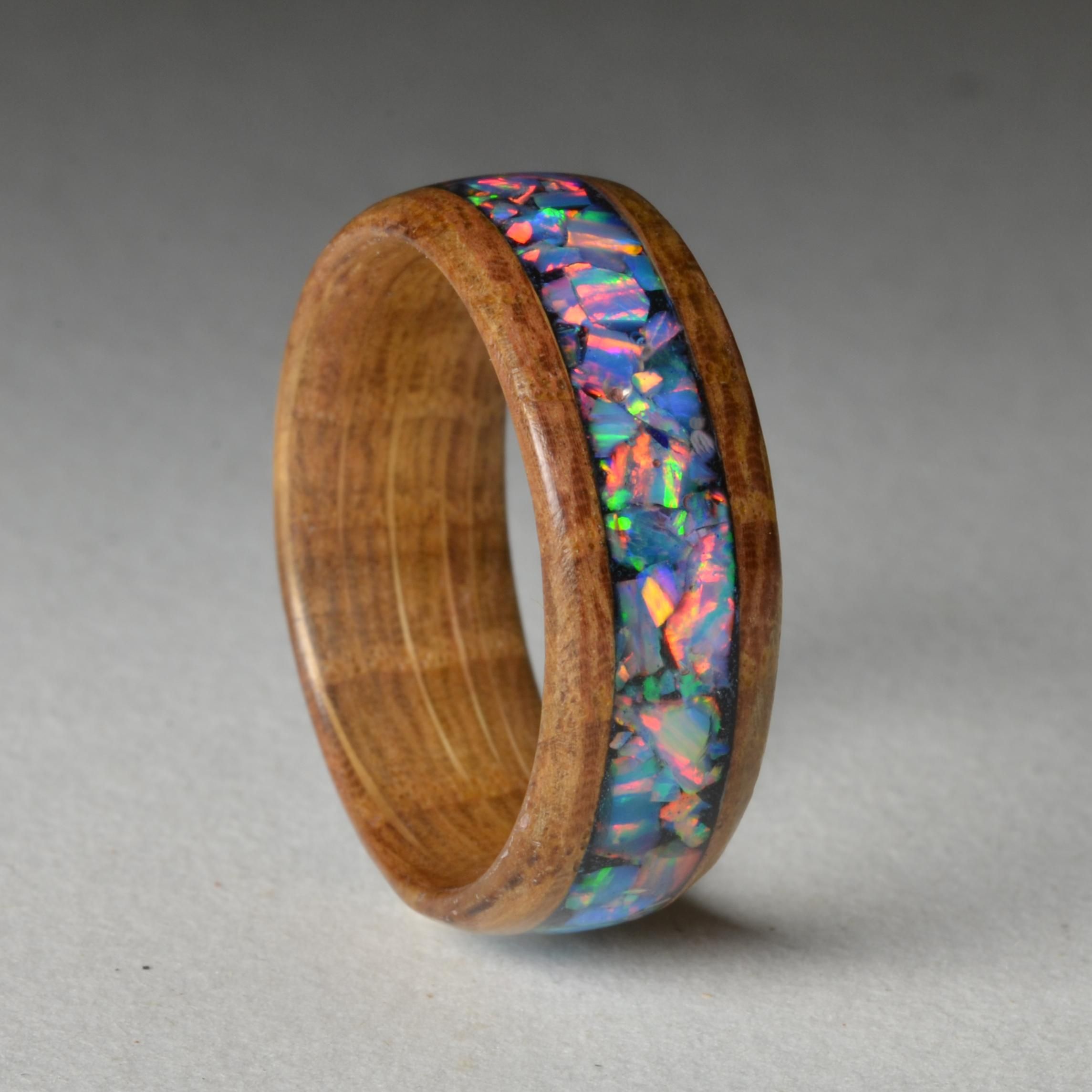 How to Inlay Opal in a Pre-Channeled Ring Using UV Resin : 25 Steps ...