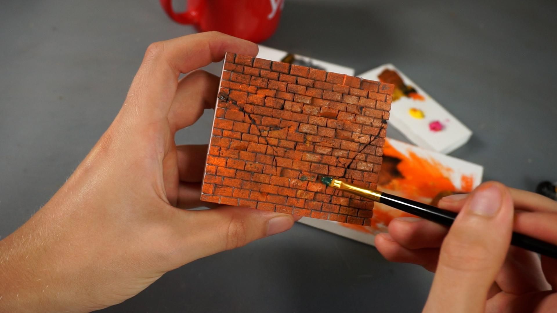 Turn Foam Into a Hyper-Realistic Brick Wall Model : 16 Steps (with ...