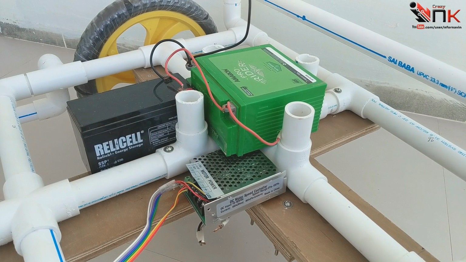 How to Make a Go Kart / Electric Car Using PVC Pipe at Home : 7 Steps ...