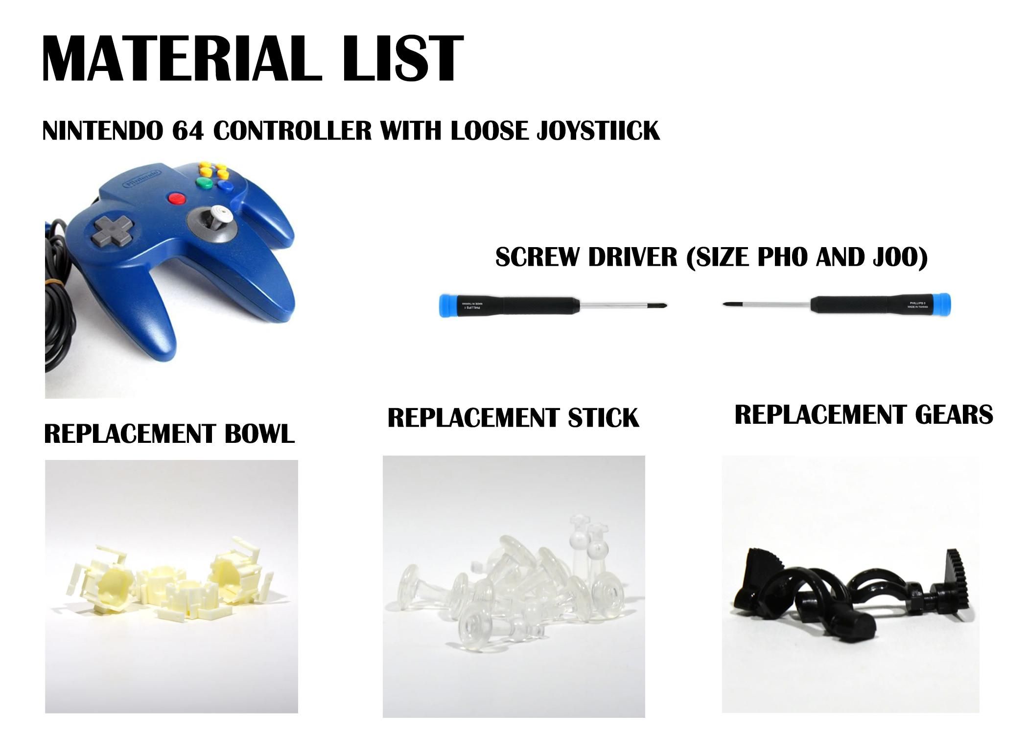 Nintendo 64 Controller Joystick Replacement : 9 Steps - Instructables