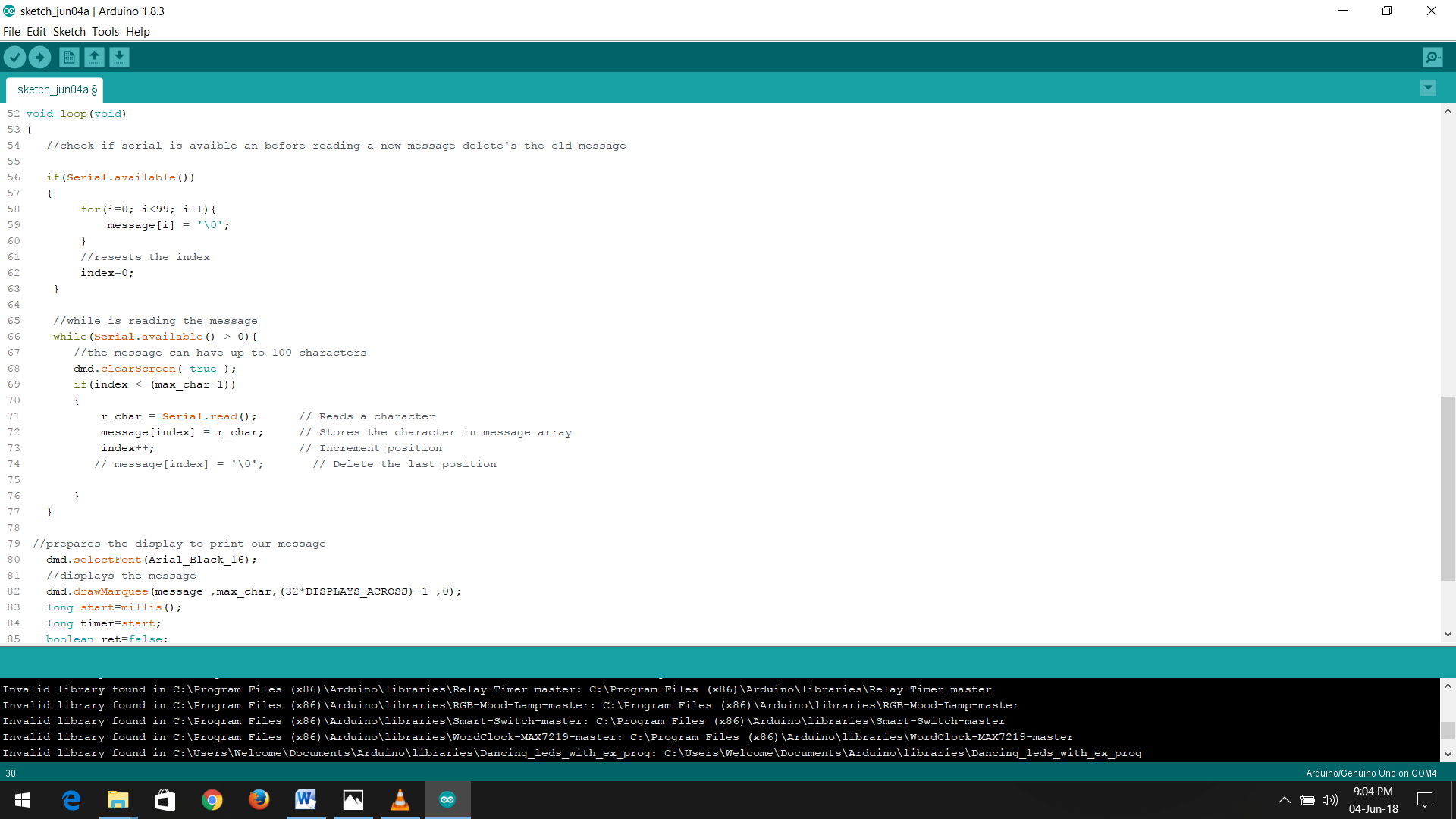 How to Make Scrolling Display Using Arduino and Bluetooth : 4 Steps ...