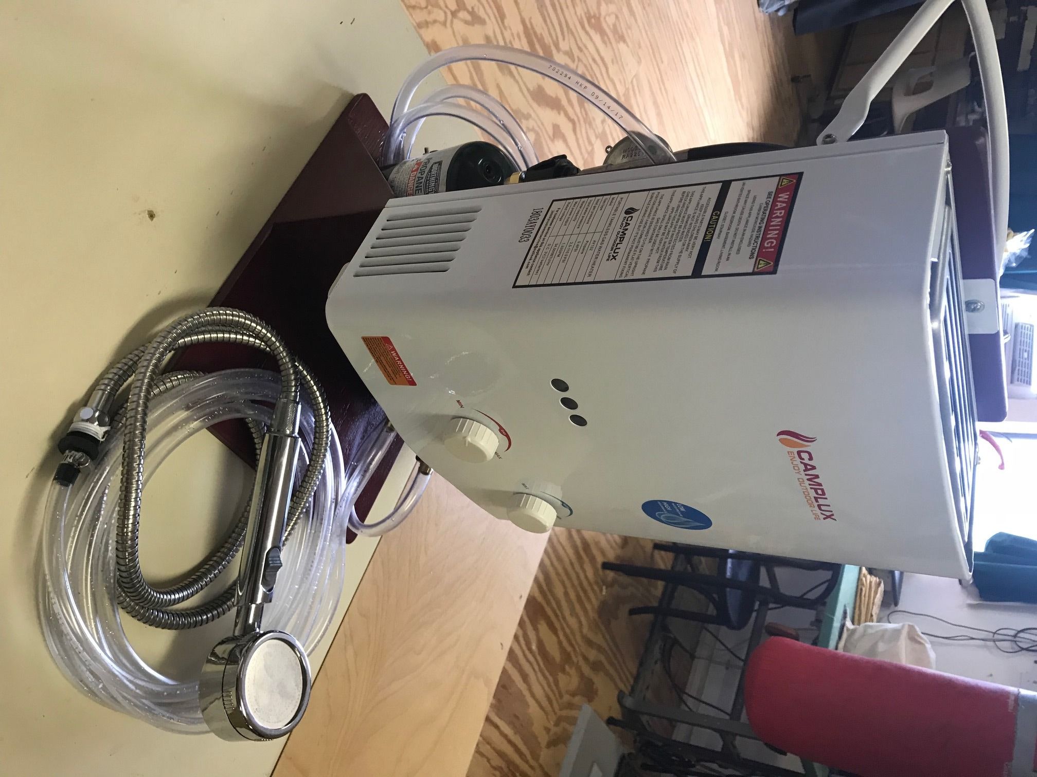 Portable Demand Use Hot Water Shower : 5 Steps (with Pictures ...