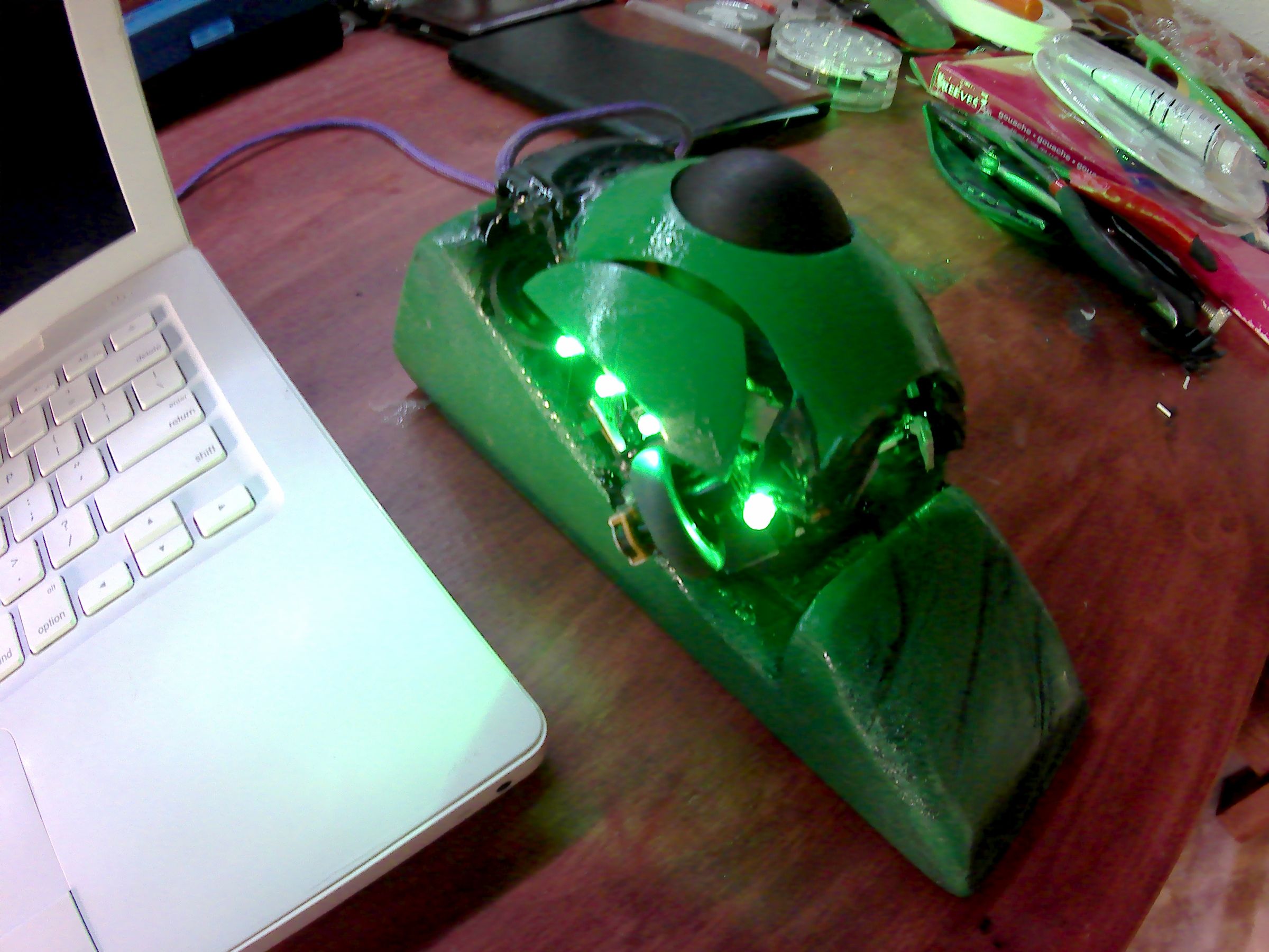 Ultimate GREEN DIY Trackball Mouse From Junk : 10 Steps (with Pictures) - Instructables