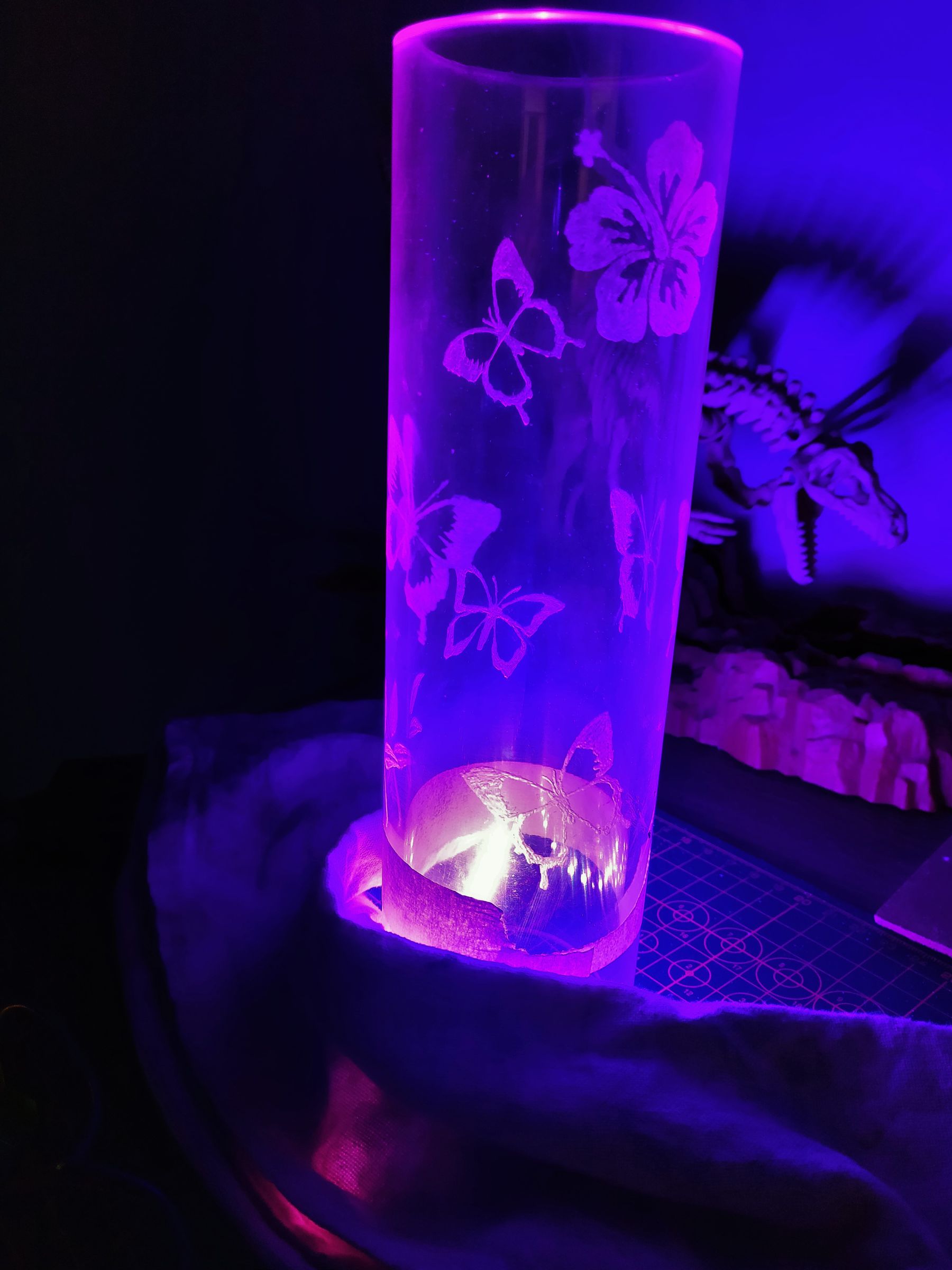 DIY ACRYLIC INDIGO BUTTERFLY LAMP. : 13 Steps (with Pictures ...