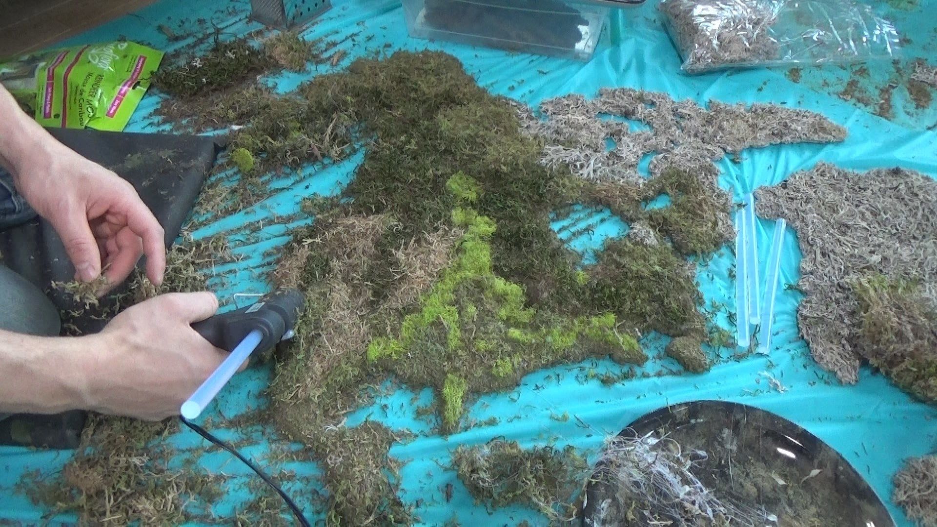 Floating World Backlit Moss Map With Arduino Fiber Optic LED Cities ...