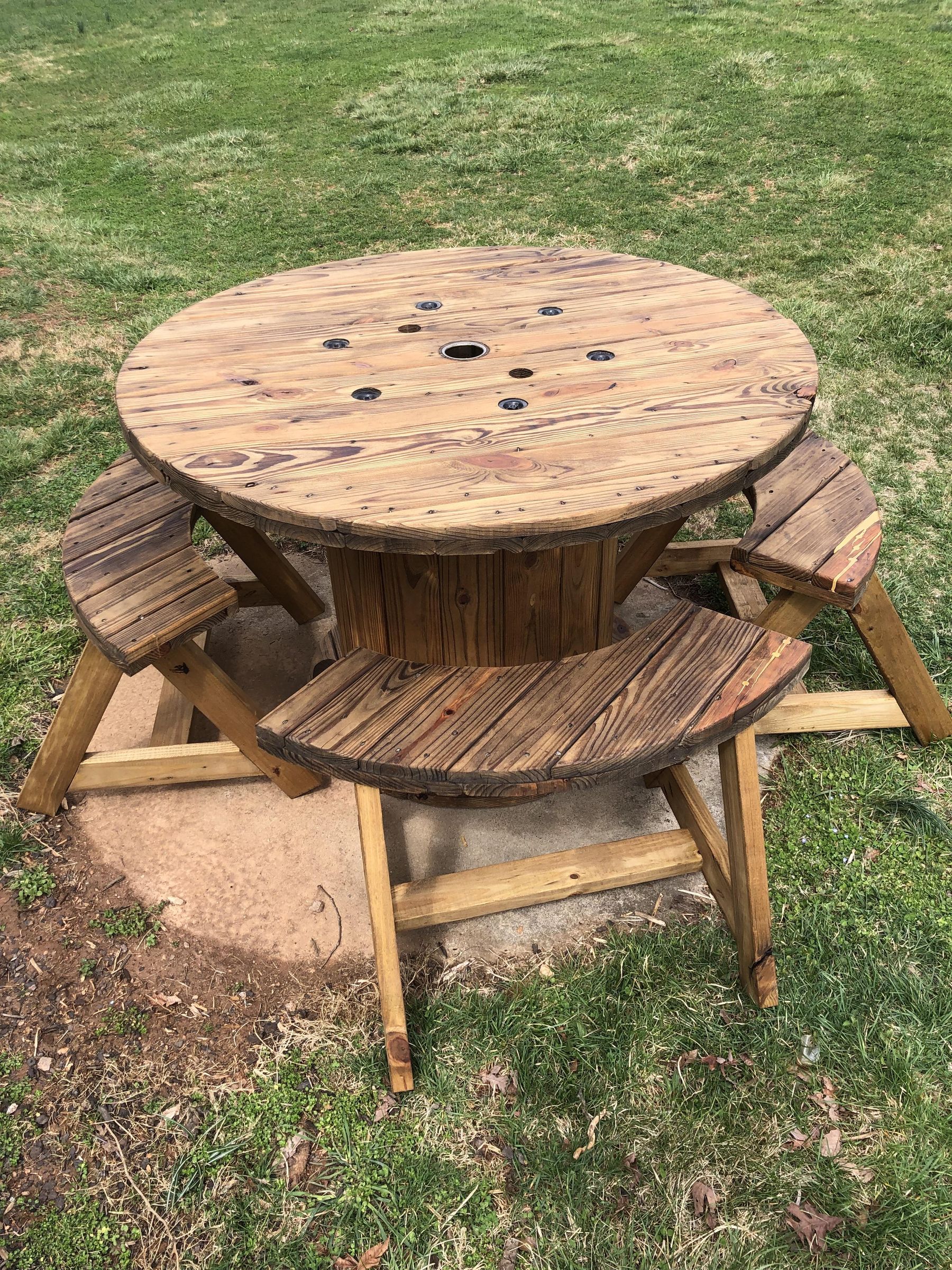 Wooden Spool Patio Table : 9 Steps (with Pictures) - Instructables