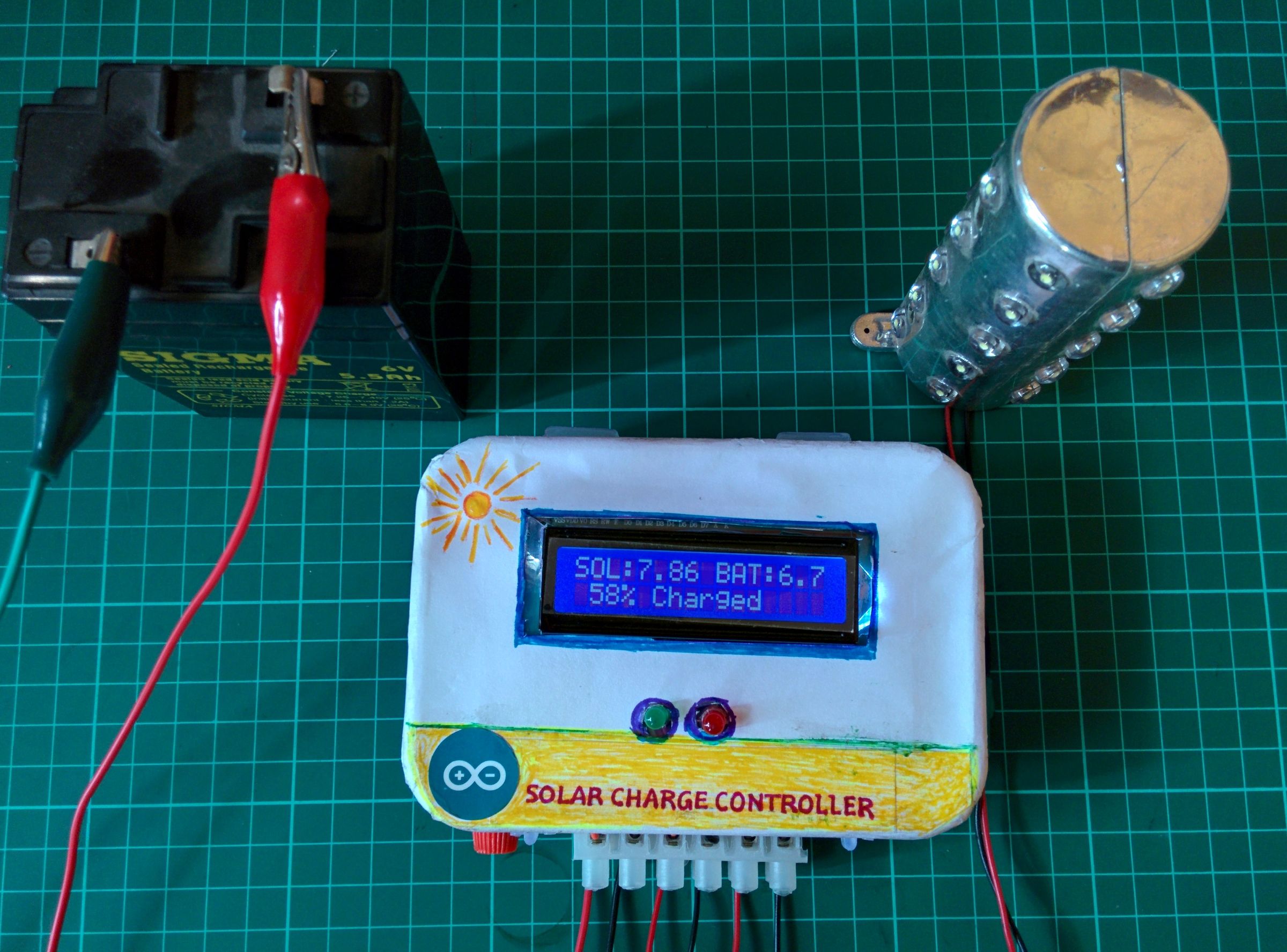 ARDUINO SOLAR CHARGE CONTROLLER (Version-1) : 11 Steps (with Pictures ...