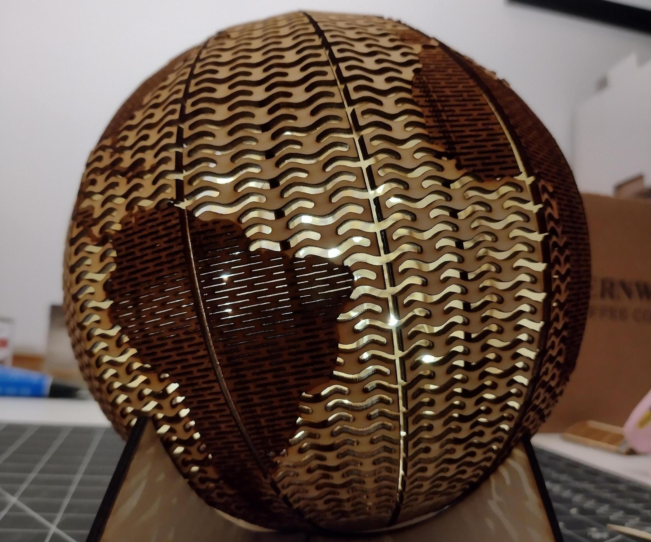 Laser Cut Living Hinge Globe Light : 12 Steps (with Pictures ...