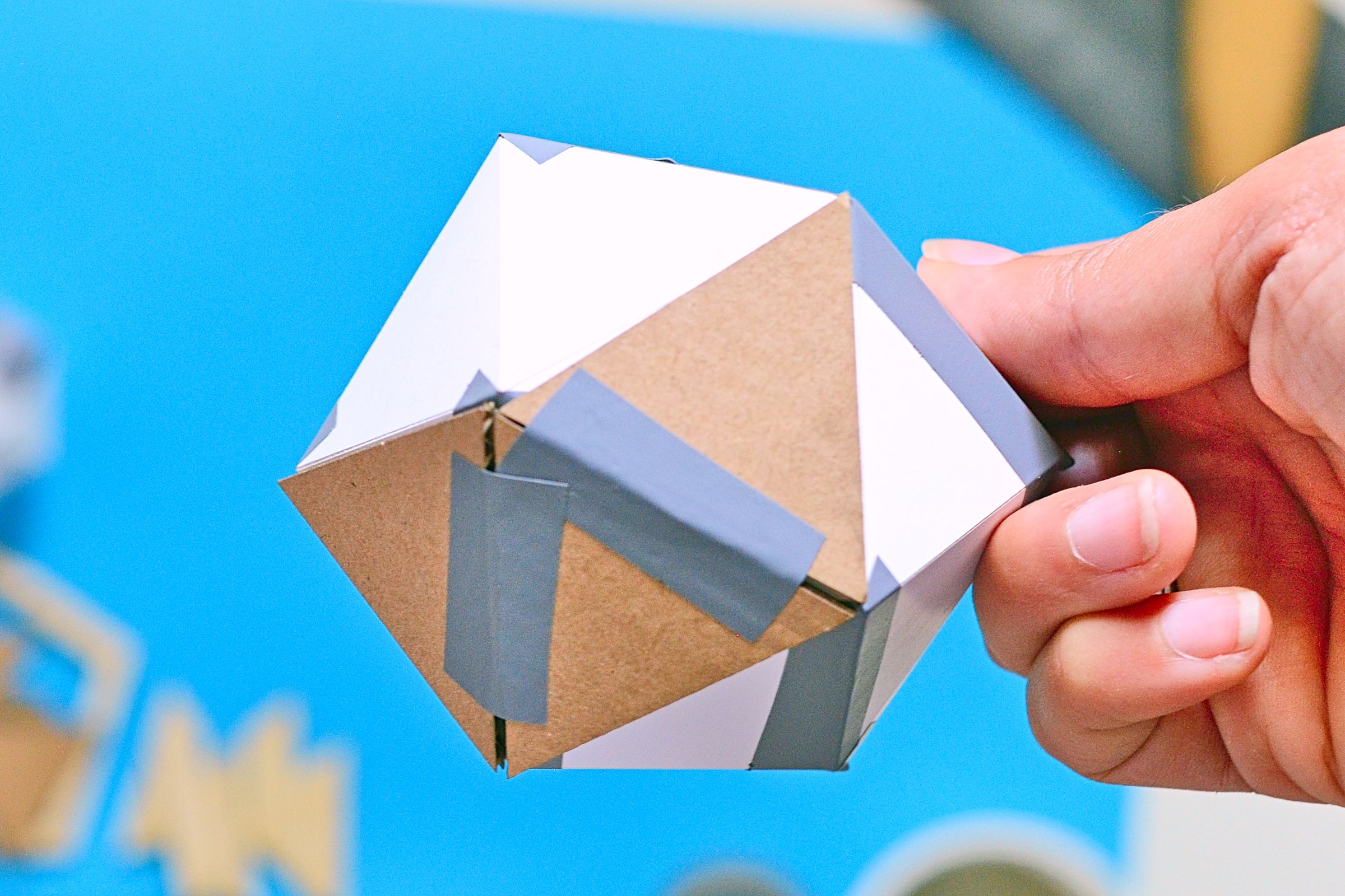 Geometric Concrete Planters Made With Paper Molds : 10 Steps (with ...