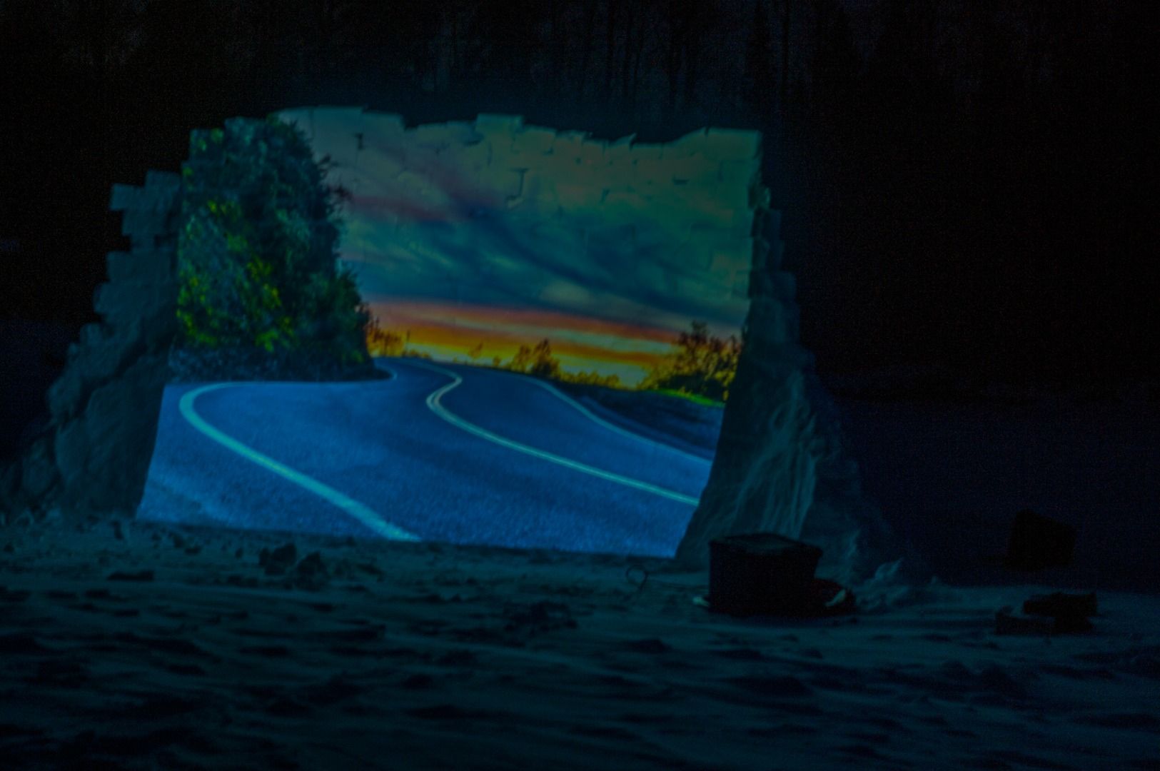 Outdoor Movie Theater With Snow Wall and Projector : 8 Steps (with ...