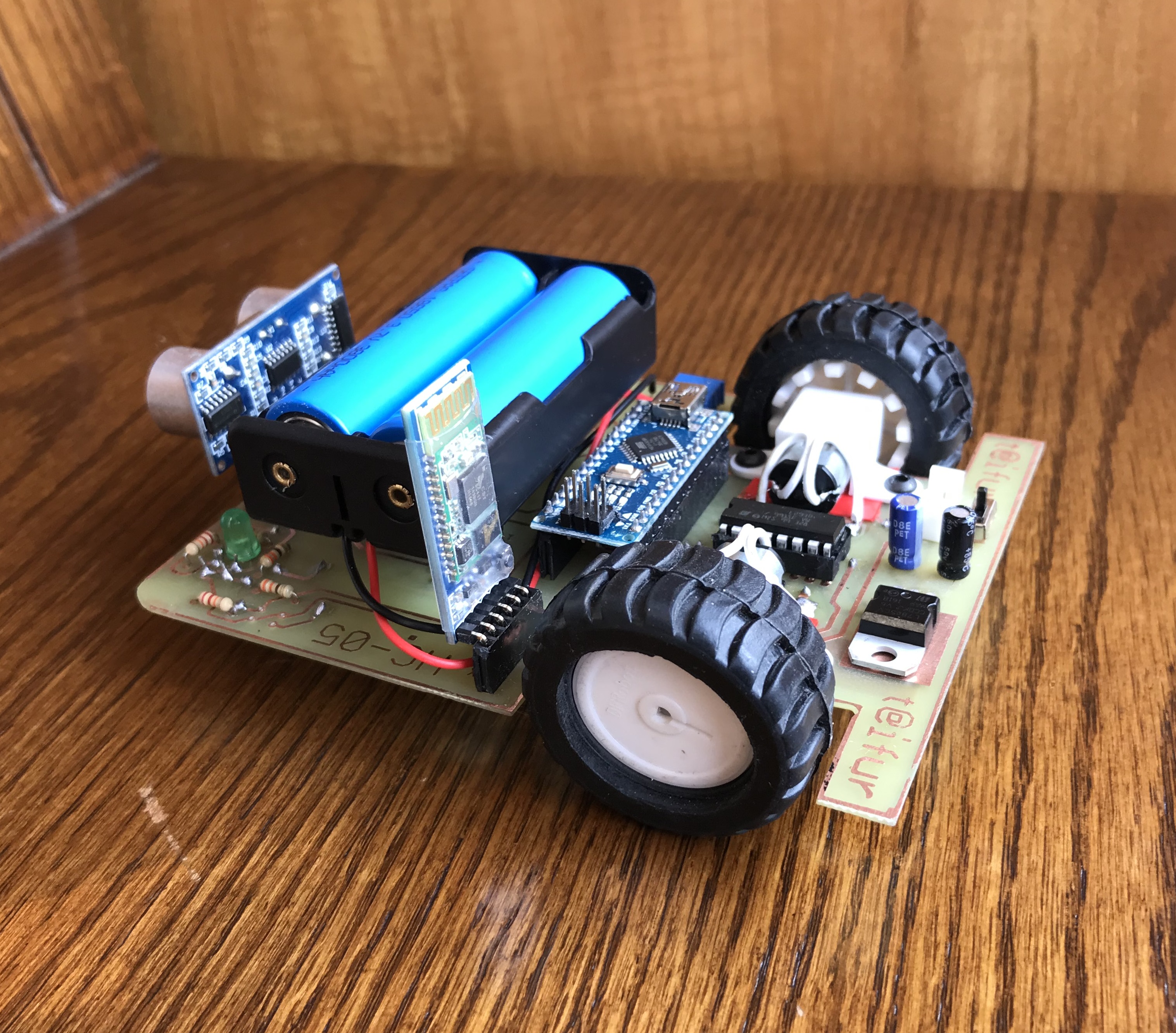 PCB BOT (Line Following, Obstacle Avoiding & Bluetooth Controlled Robot ...