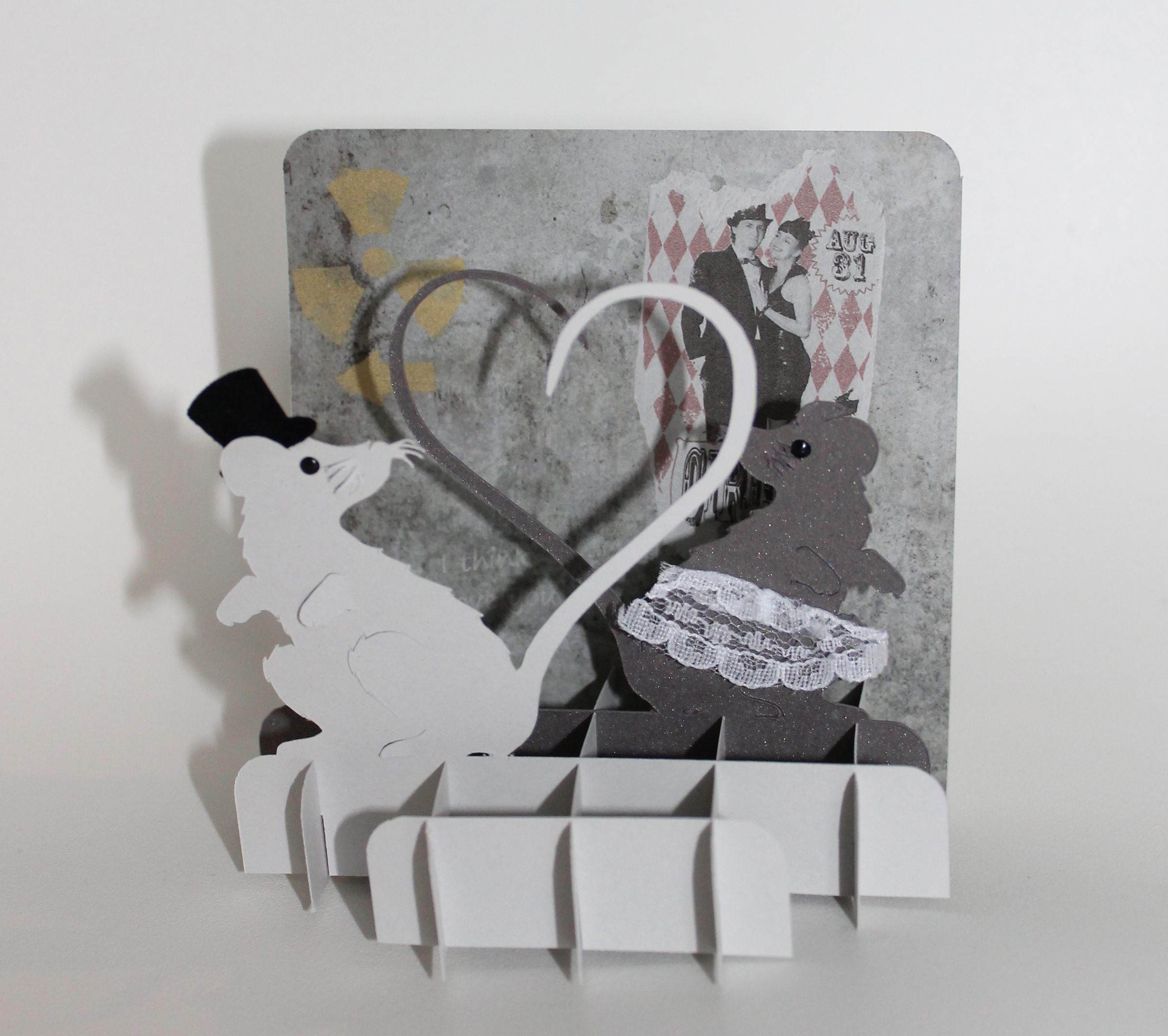 Rats in Love Standing Pop-up Card : 4 Steps (with Pictures) - Instructables